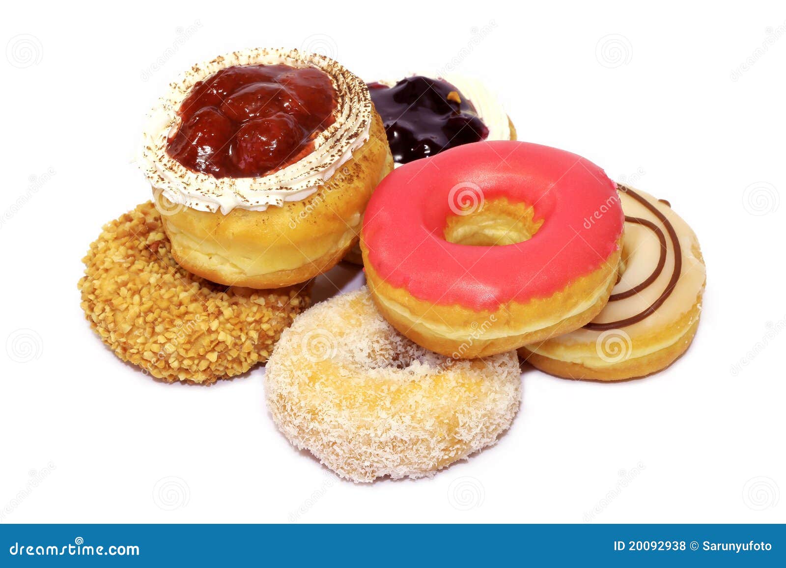 Colourful Donut stock photo. Image of bake, celebration - 20092938