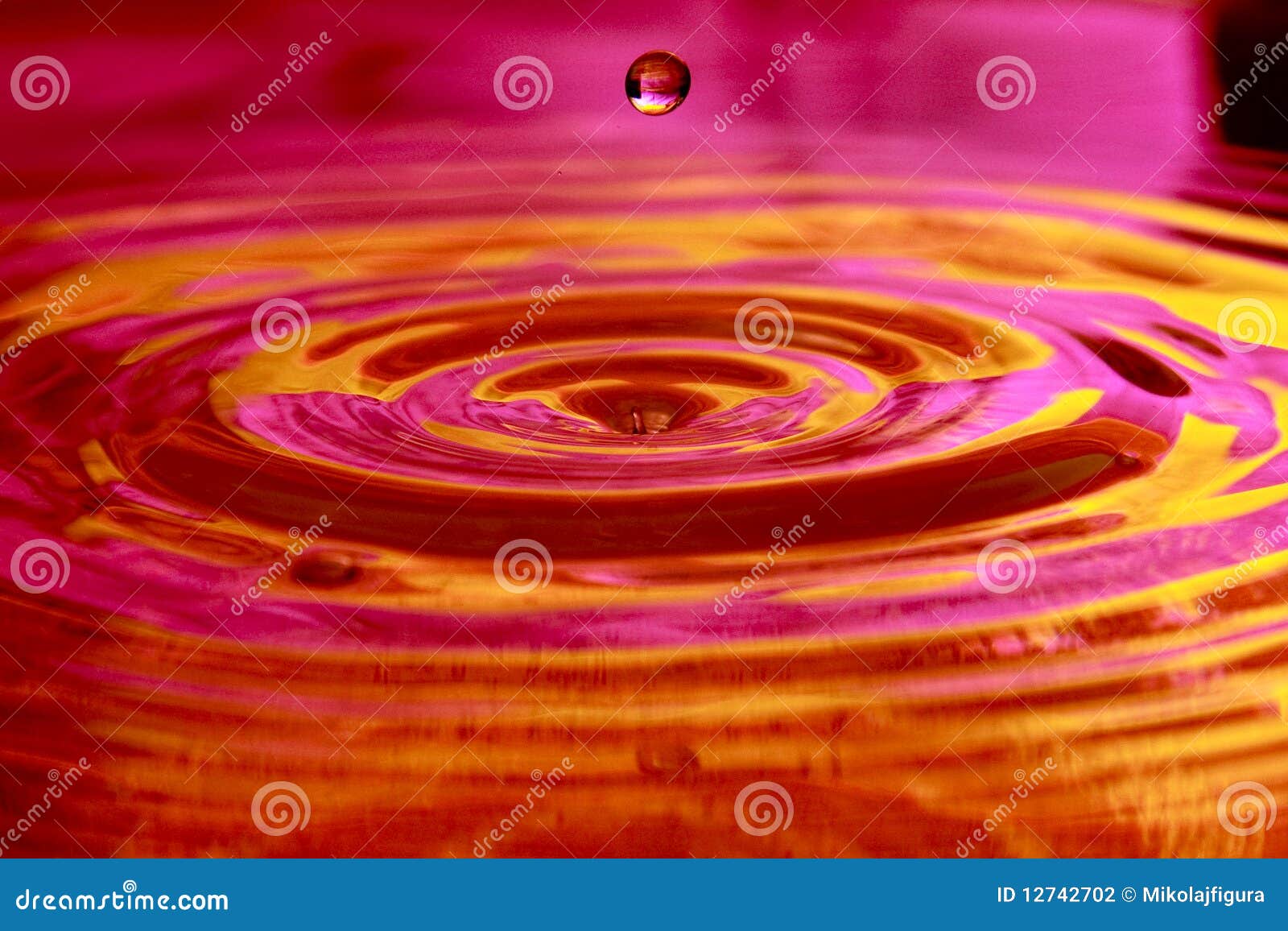Colourful drop stock photo. Image of liquid, colour, yellow - 12742702