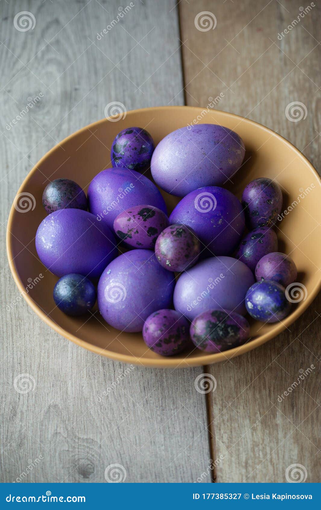 Colourful Easter Eggs. Colored Eggs Purple Stock Image - Image of ...