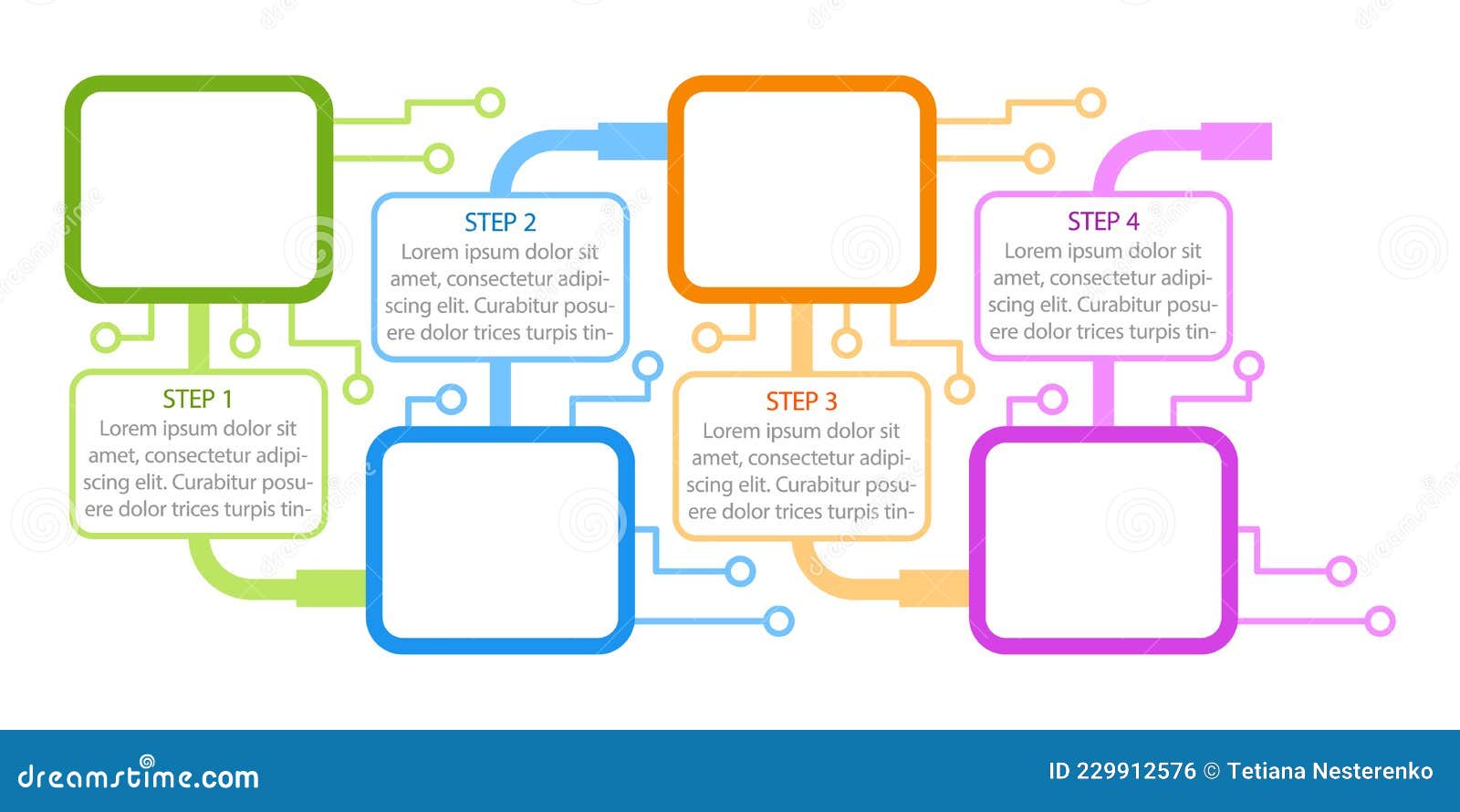 Colourful Electronics Infographic Chart Design Template Stock Vector ...