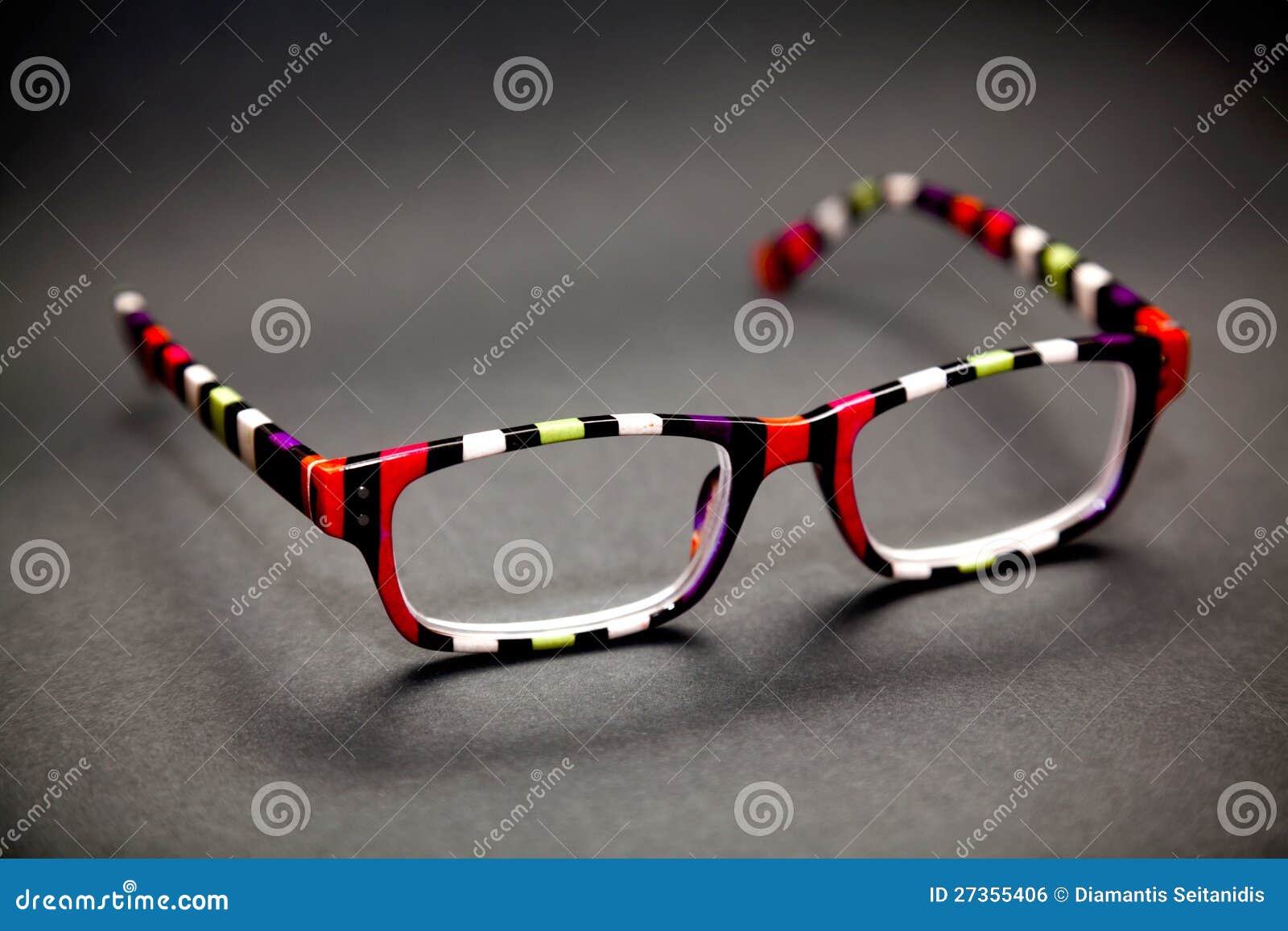 Colourful eyeglass frame stock photo. Image of accessory - 27355406
