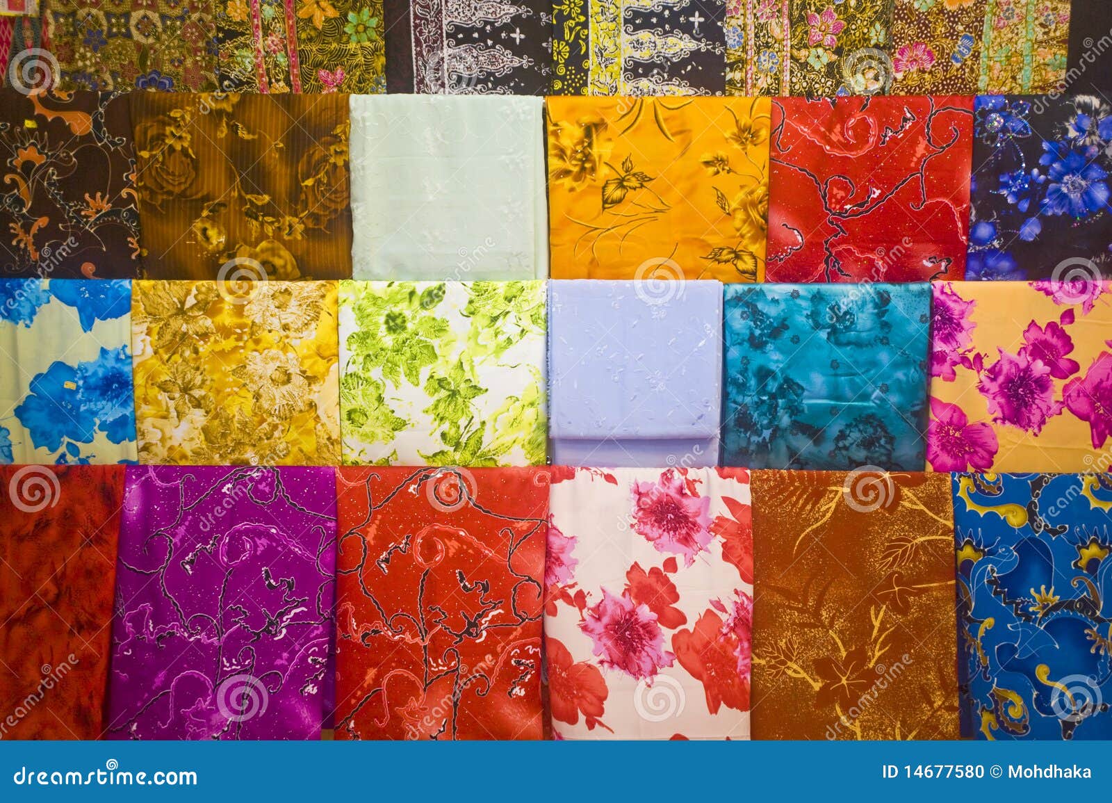 Colourful Fabrics stock photo. Image of textures, shop - 14677580
