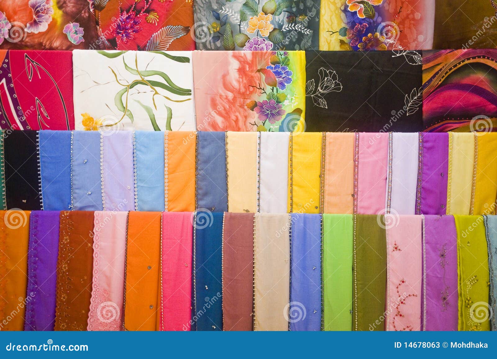 Colourful Fabrics for Sale stock image. Image of attire - 14678063