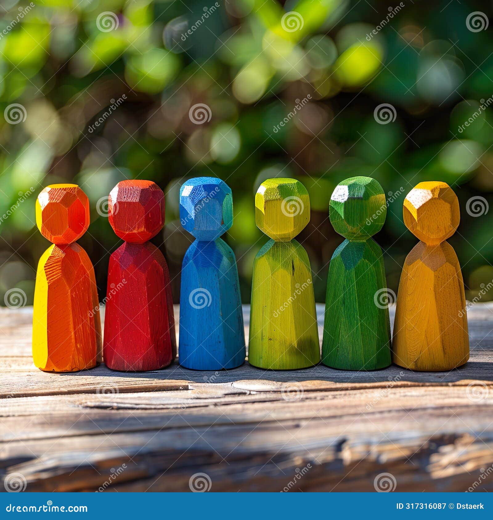 Colourful Figures in Different Colours Generated by Artificial ...