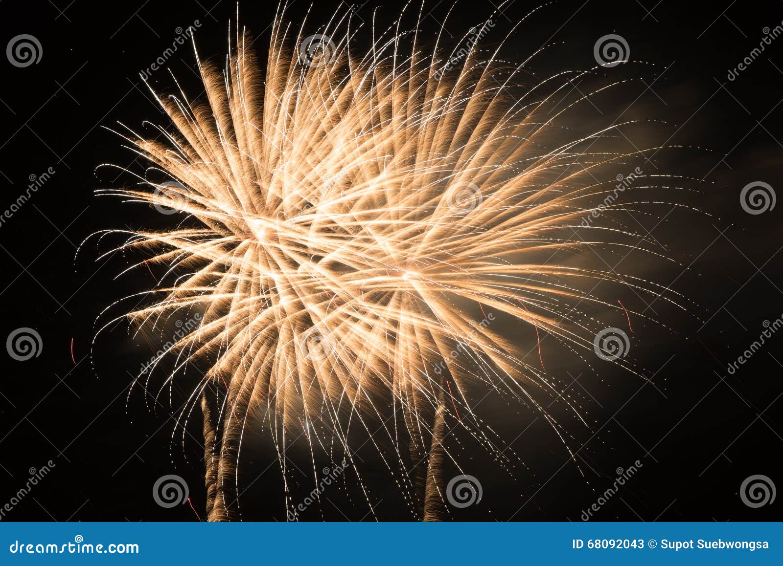 Colourful Fire Work for Background Stock Image - Image of closeup, dark ...