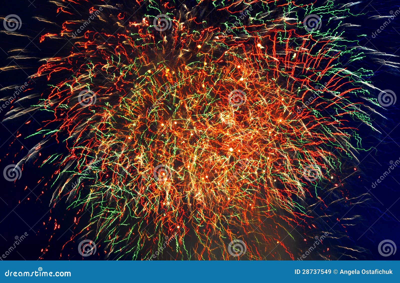 Colourful Fireworks stock image. Image of colourful, background - 28737549