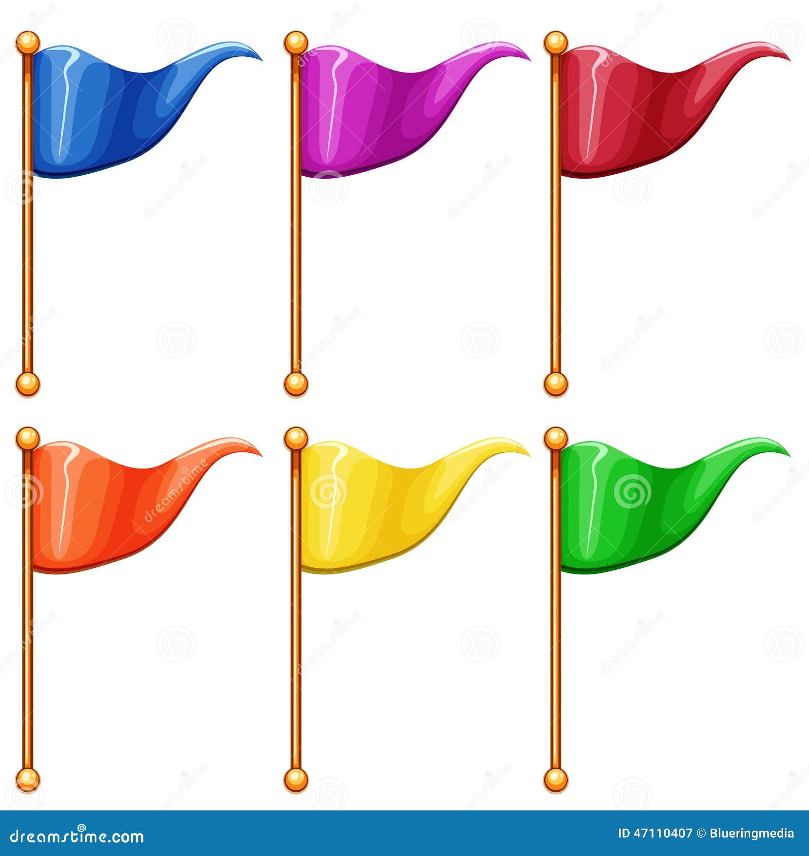 Colourful Flags Stock Vector - Image: 47110407