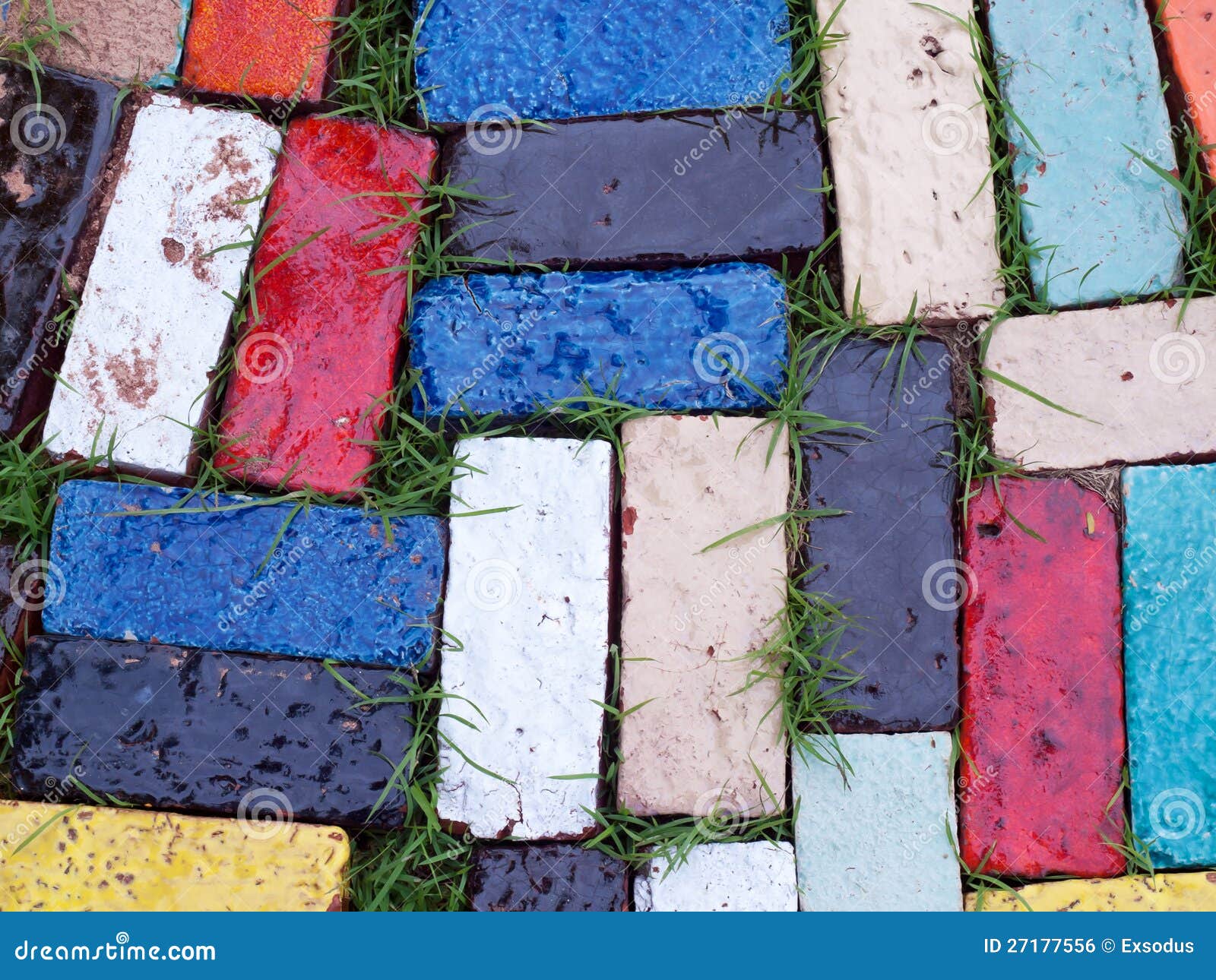 Colourful footpath stock photo. Image of joint, rough - 27177556