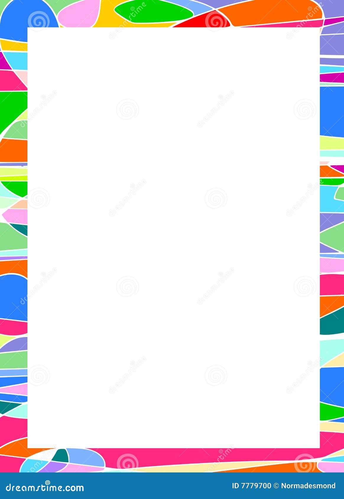 Colourful frame stock illustration. Illustration of colors - 7779700