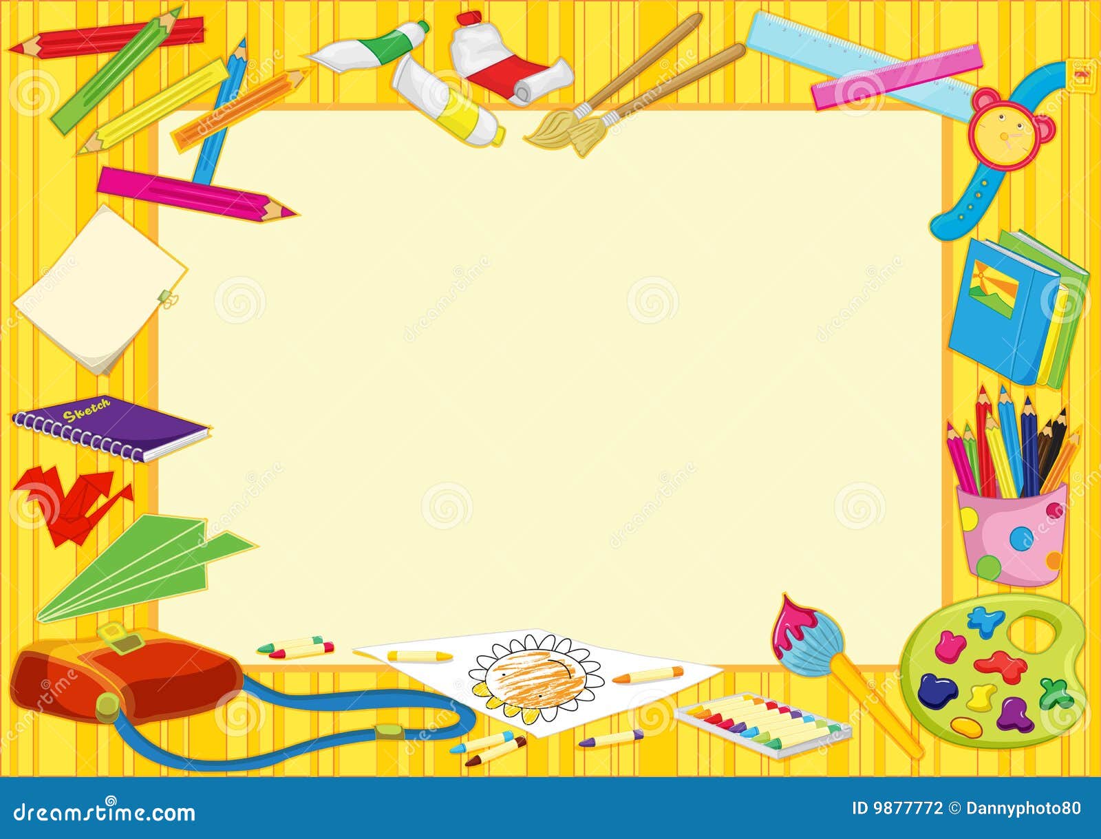 Colourful frame stock vector. Illustration of colorful - 9877772