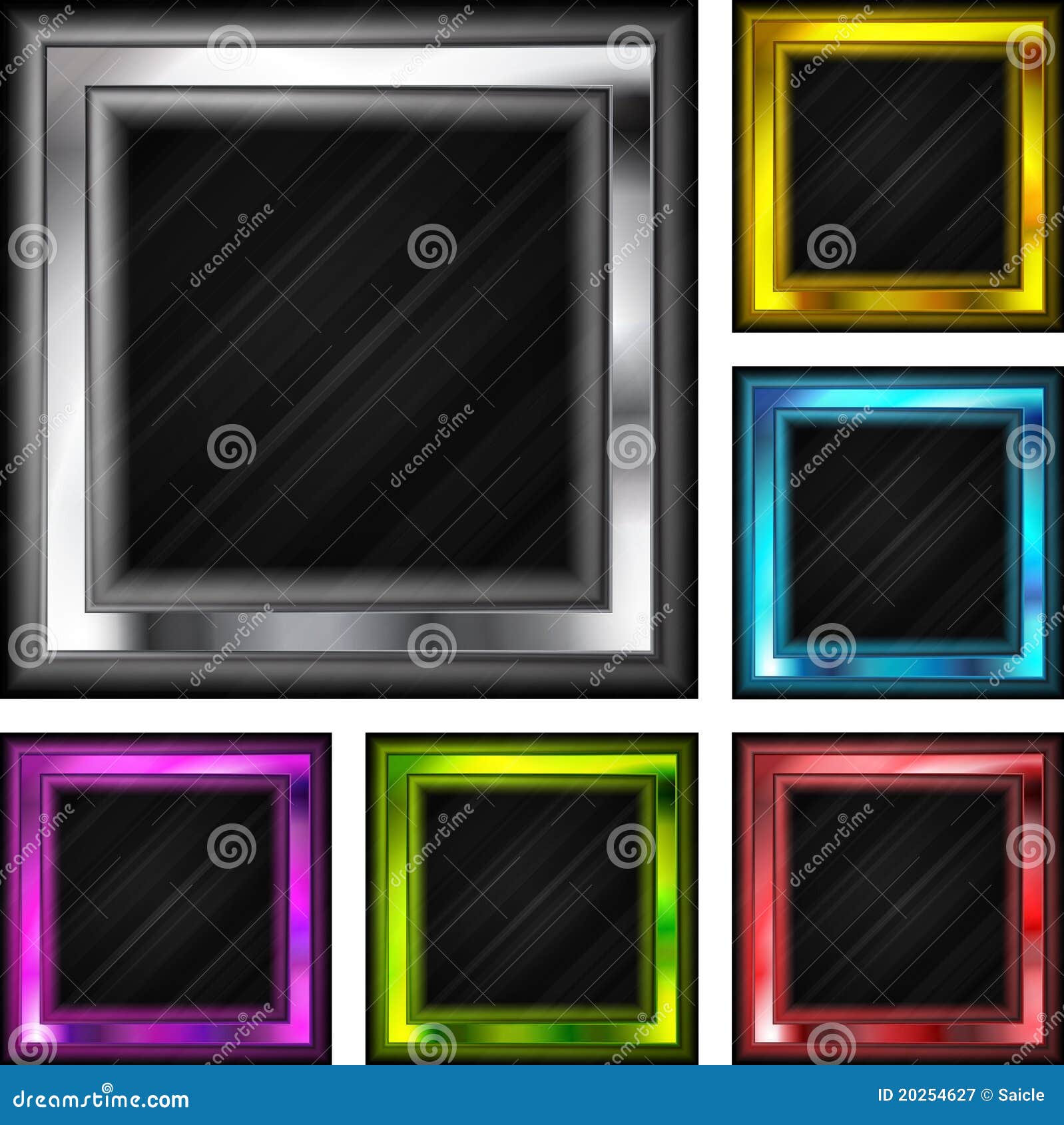 Colourful frameworks stock vector. Illustration of advertise - 20254627