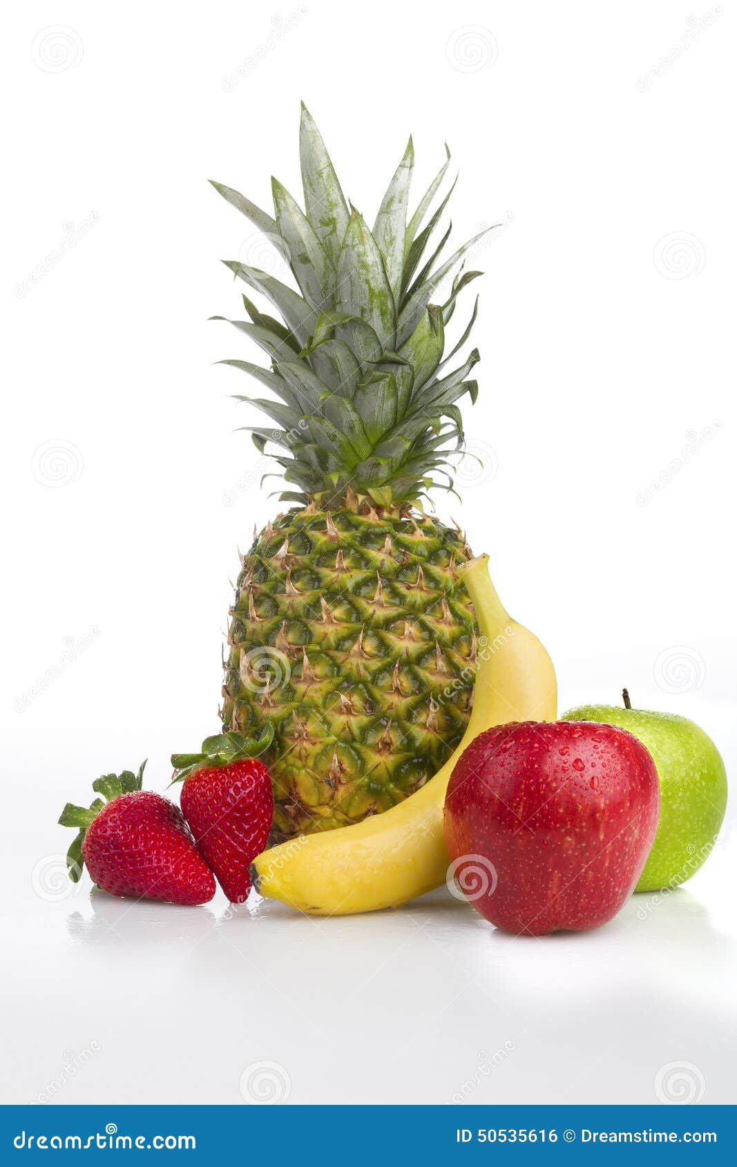 Colourful Fresh Fruits White Background Stock Photo - Image of group ...