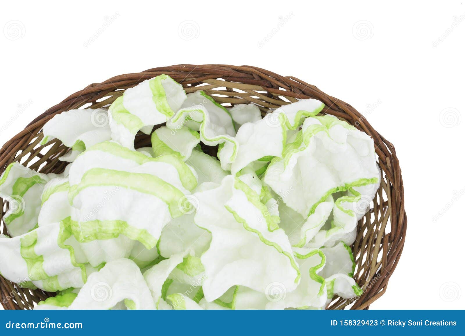 Colourful Fried Puff Snack stock image. Image of delicious - 158329423