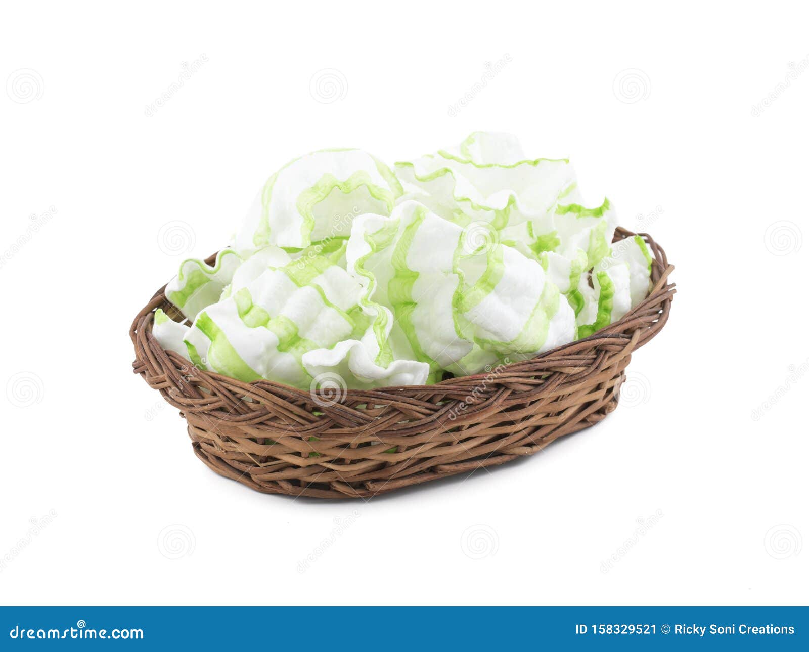 Colourful Fried Puff Snack stock image. Image of crunchy - 158329521