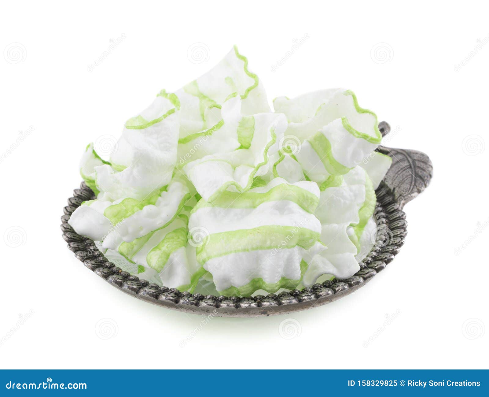 Colourful Fried Puff Snack stock image. Image of crispy - 158329825