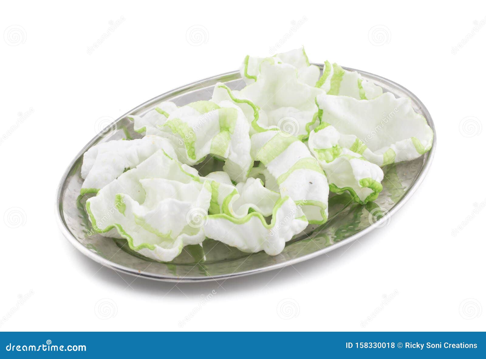 Colourful Fried Puff Snack stock photo. Image of crispy - 158330018