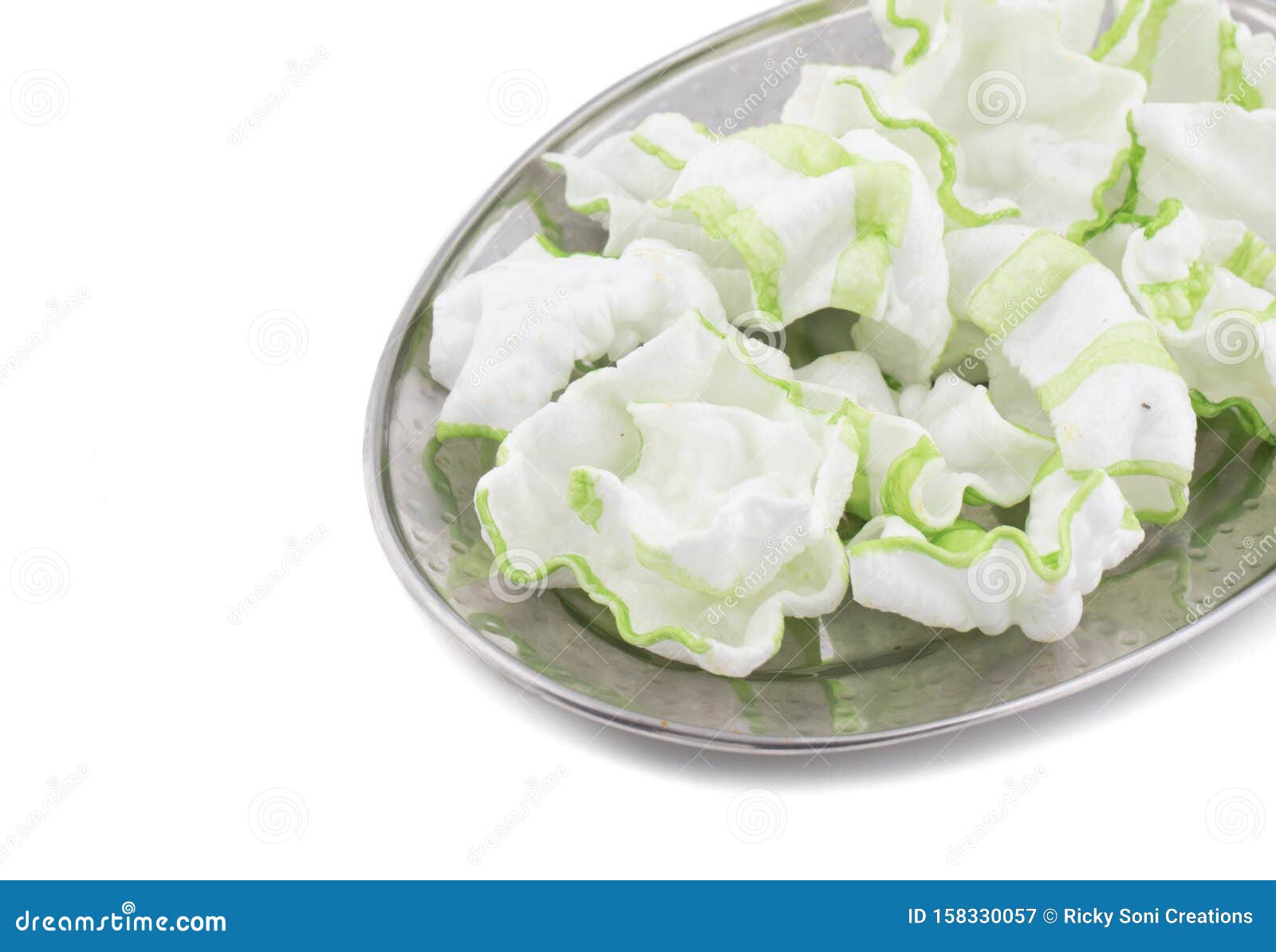 Colourful Fried Puff Snack stock image. Image of orange - 158330057