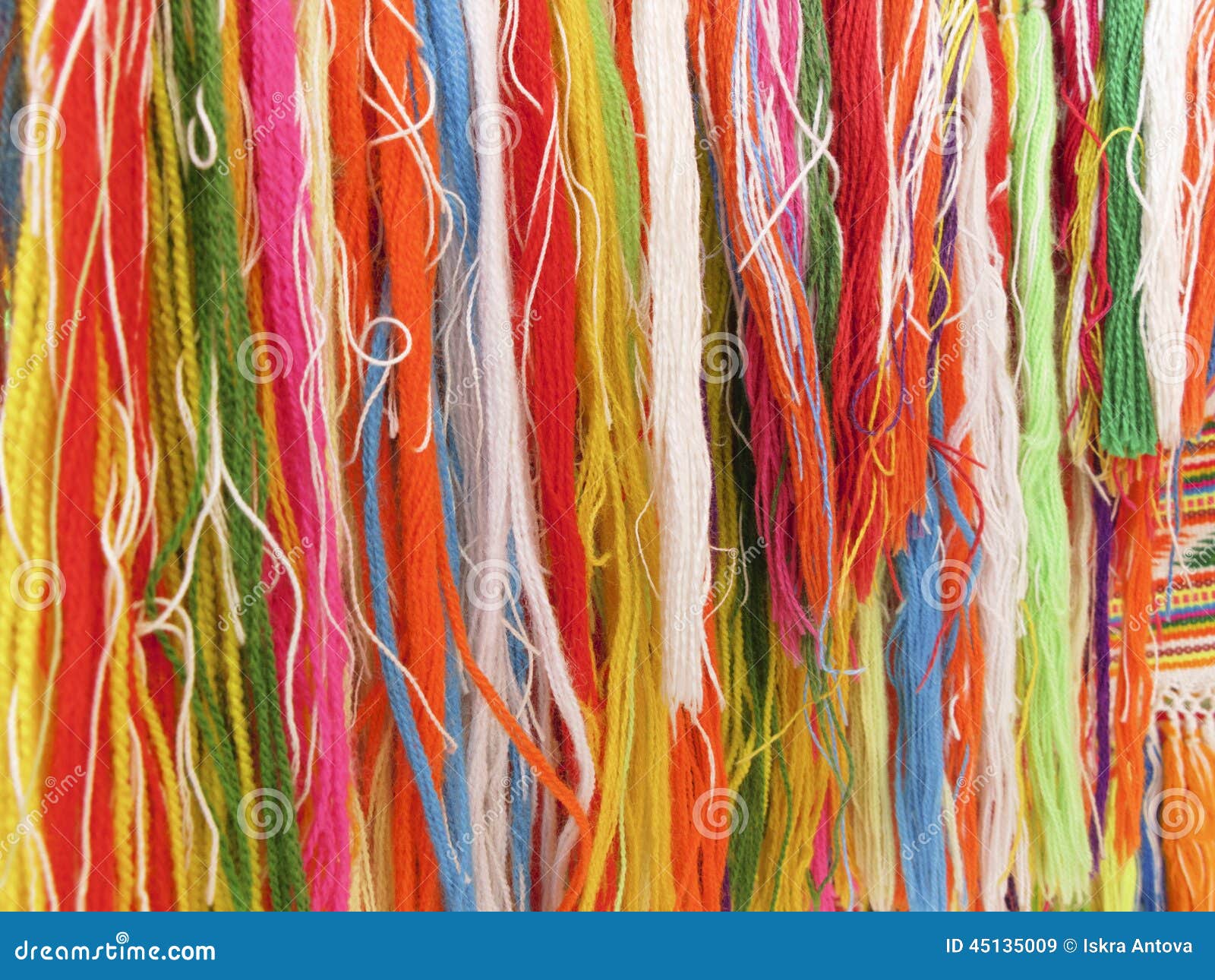 Colourful Fringes - Part of Beautiful Handmade Craft Stock Image ...