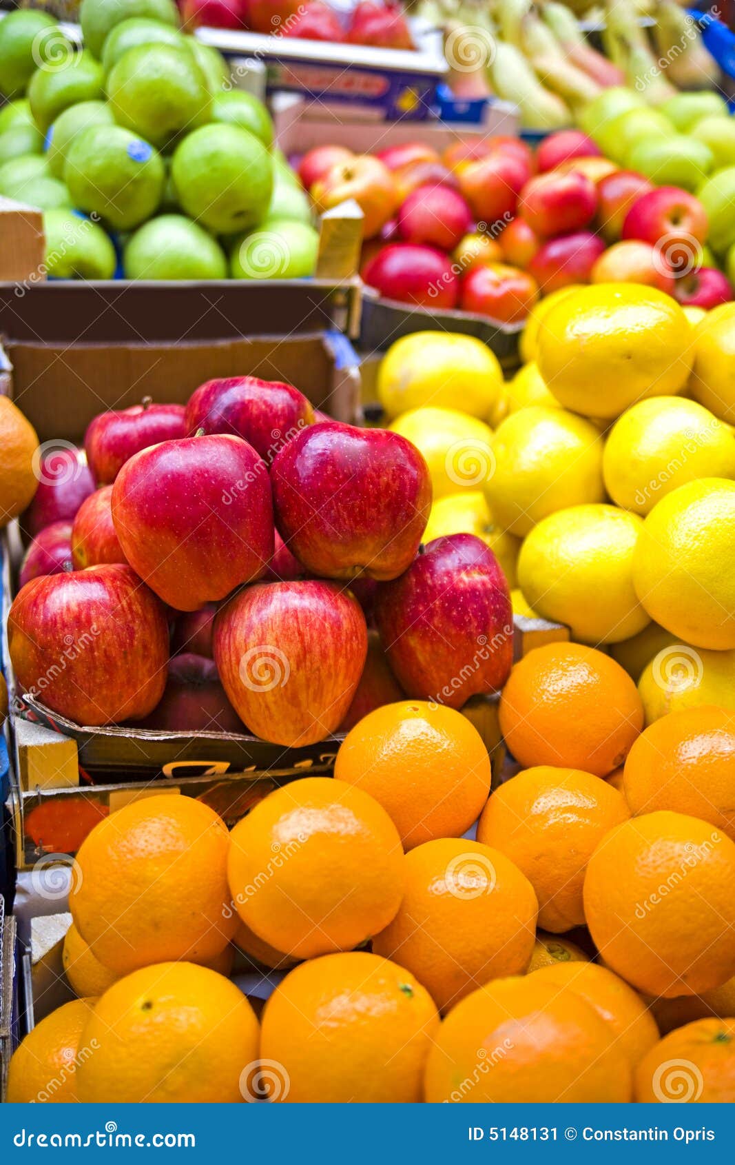 Colourful fruit stock image. Image of colours, sale, fruit - 5148131