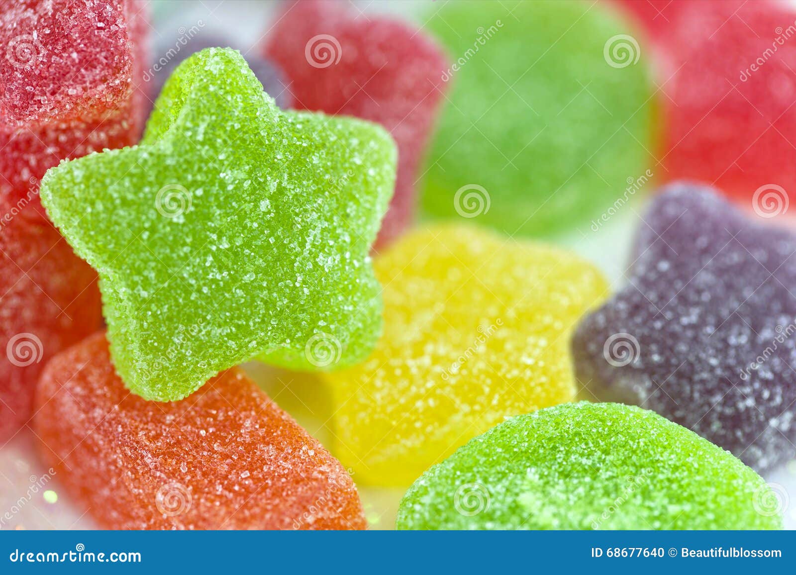 Colourful Fruit Jelly Candies Stock Photo - Image of chewy, delicious ...