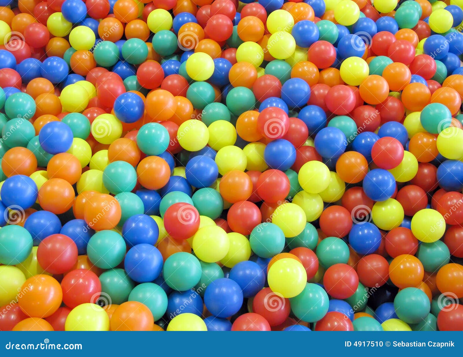 Colourful fun balls stock photo. Image of playground, toys - 4917510