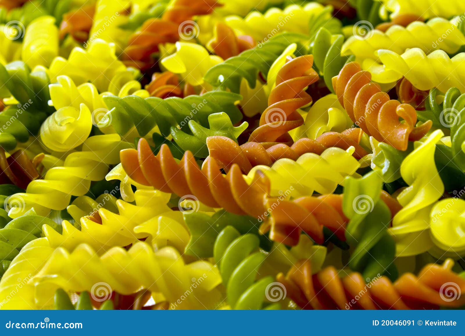 Colourful Fusilli stock image. Image of uncooked, food - 20046091
