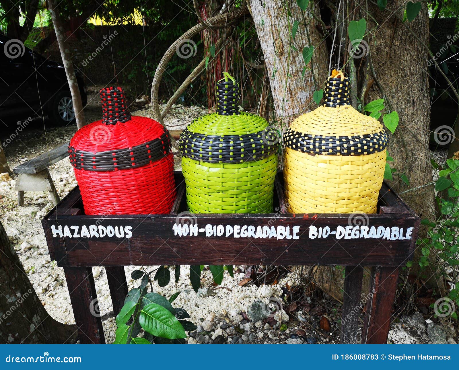 Colourful Garbage Bin stock image. Image of recycle - 186008783