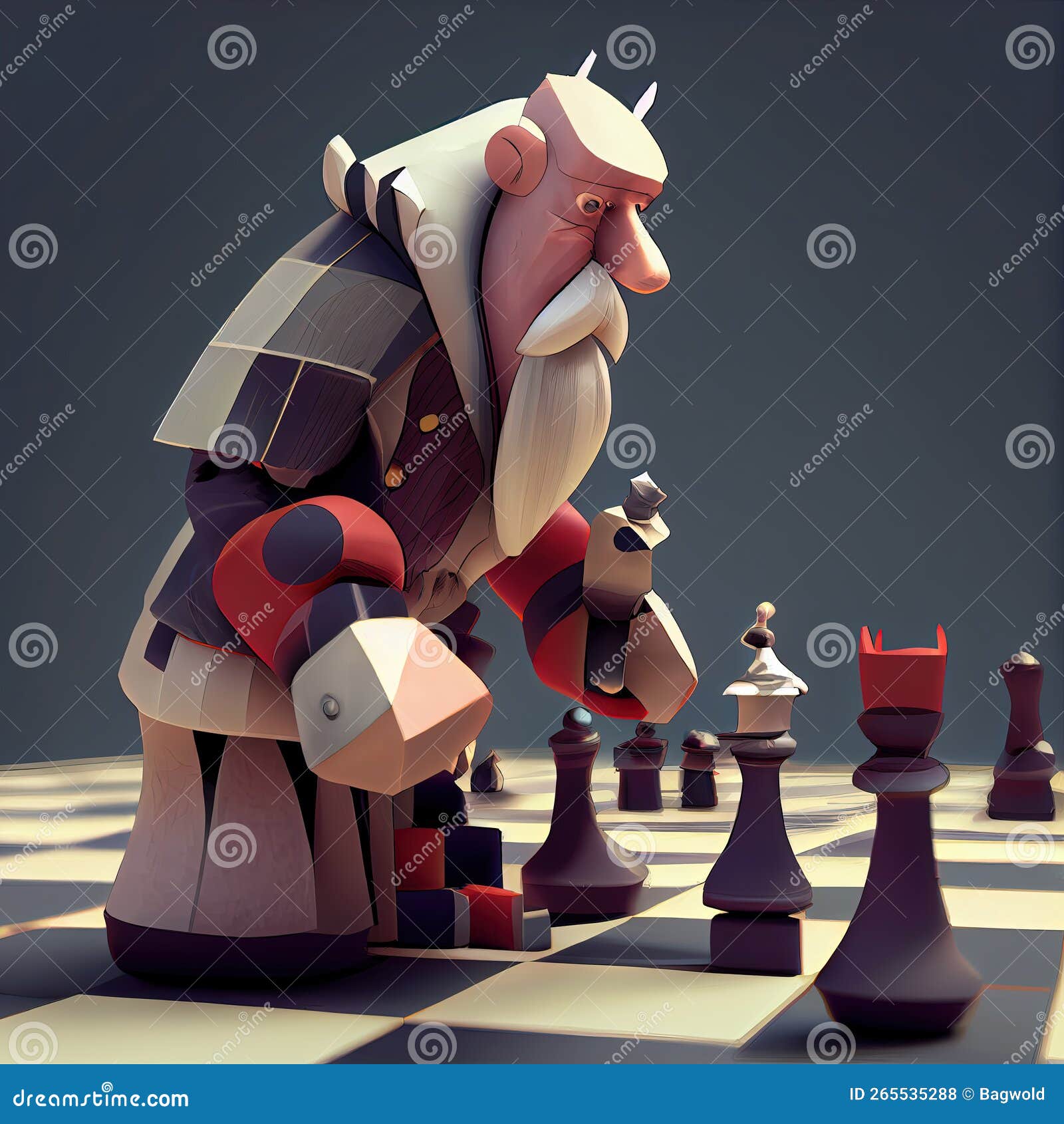 Colourful Chess Pieces Set. Rows Of Queen, King, Bishop, Rook, Horse ...