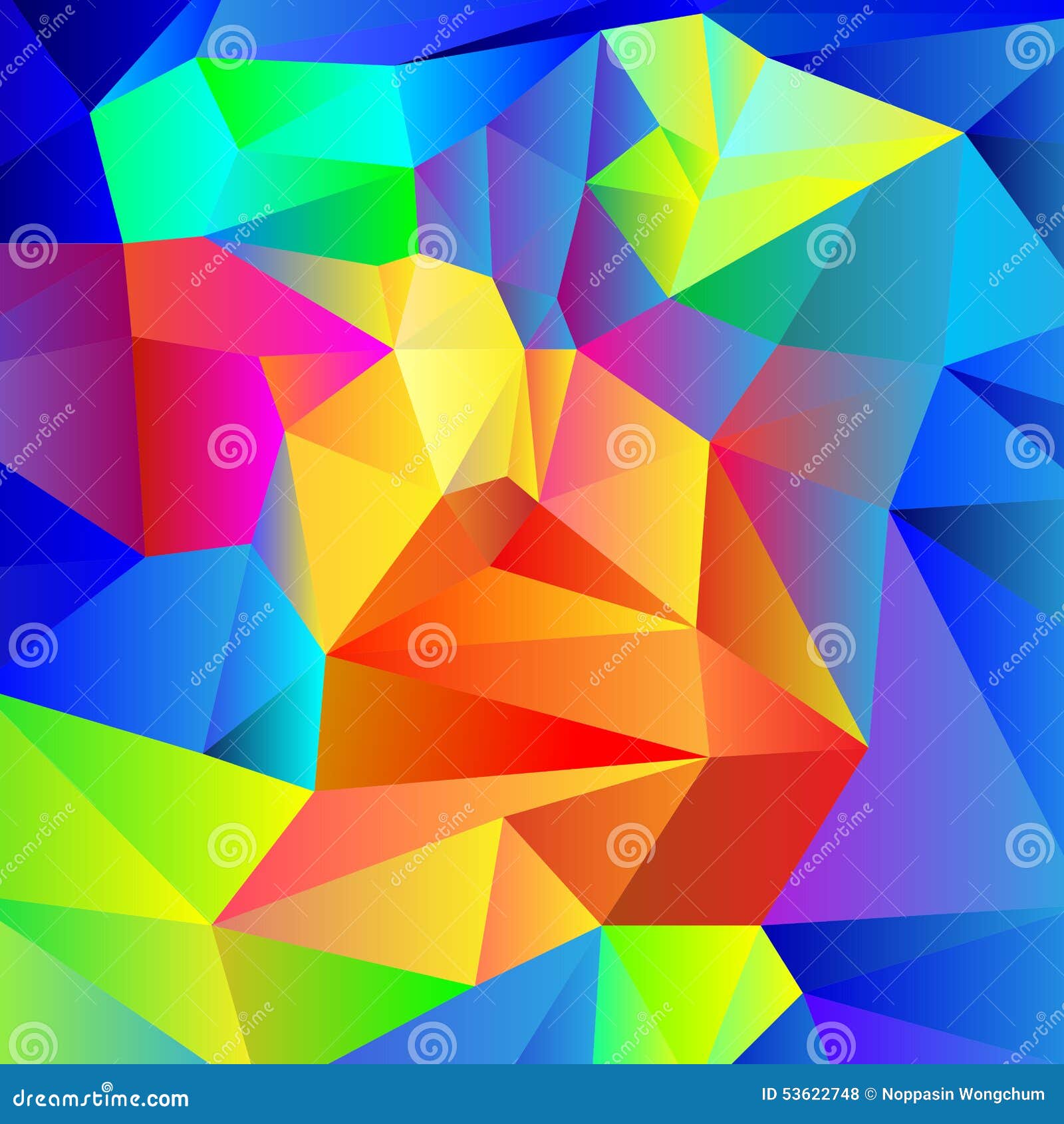 Colourful Geometric Shapes Pattern Vector Illustration | CartoonDealer ...