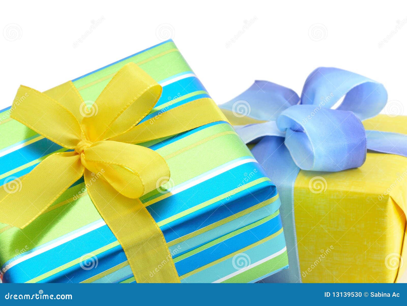 Colourful gift boxes stock photo. Image of green, shiny - 13139530