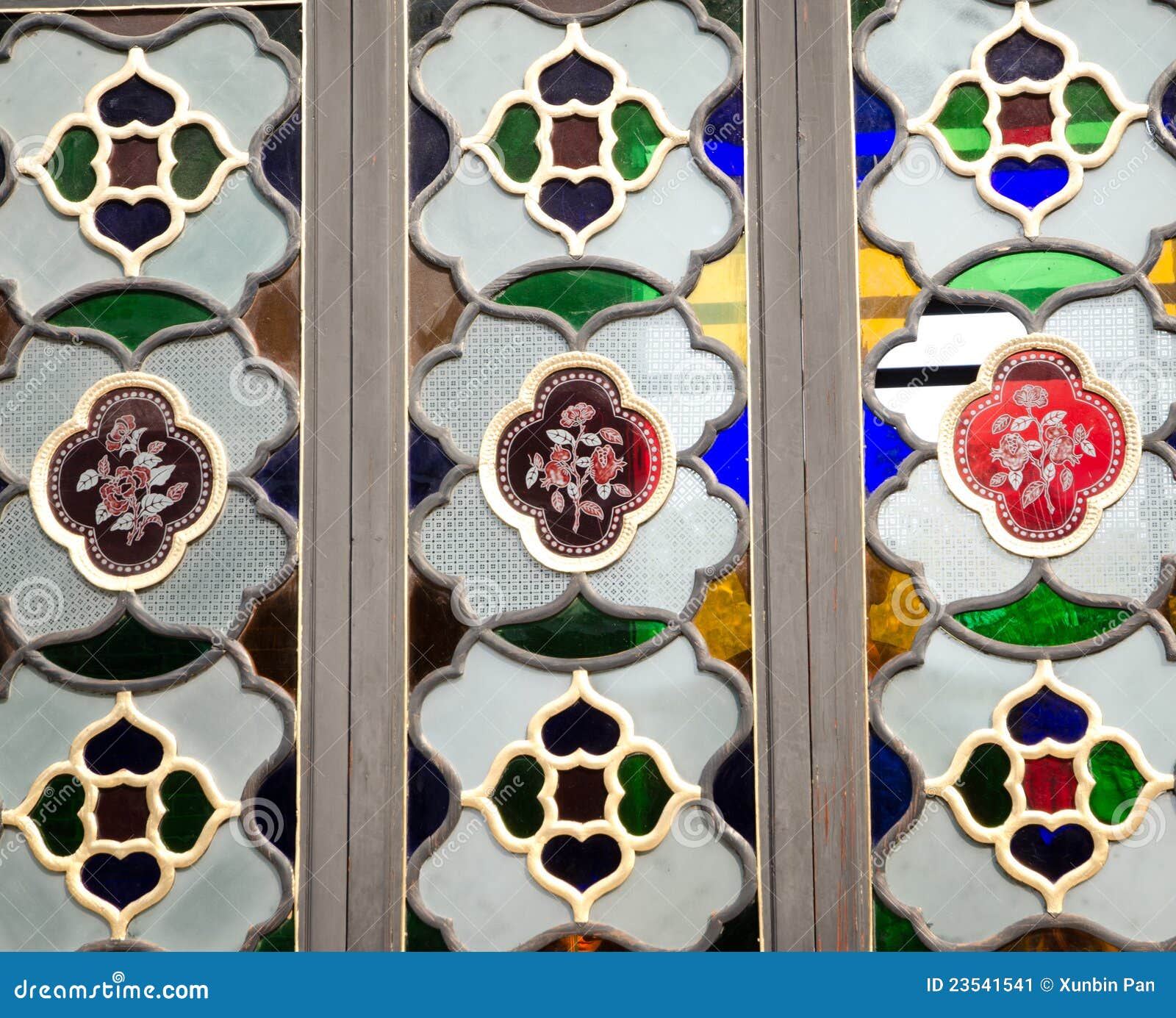 Colourful glass window stock image. Image of artwork - 23541541