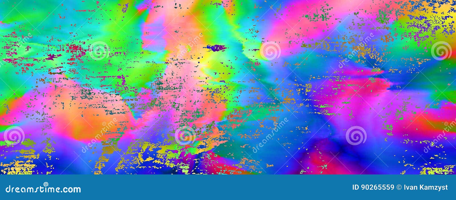 Colourful Glitch Abstract Background Stock Vector - Illustration of ...