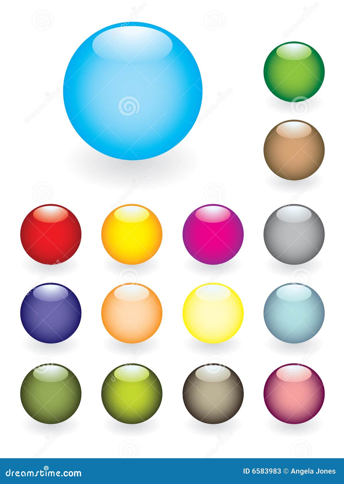 Colourful glossy buttons stock vector. Illustration of menu - 6583983
