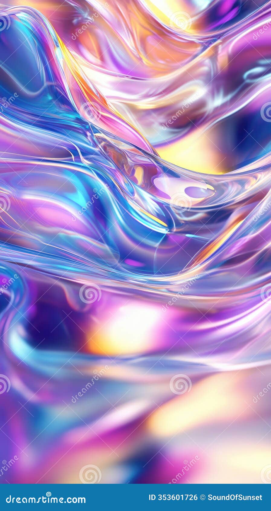 Colourful Glossy Holographic Background Design. Texture with Smooth ...