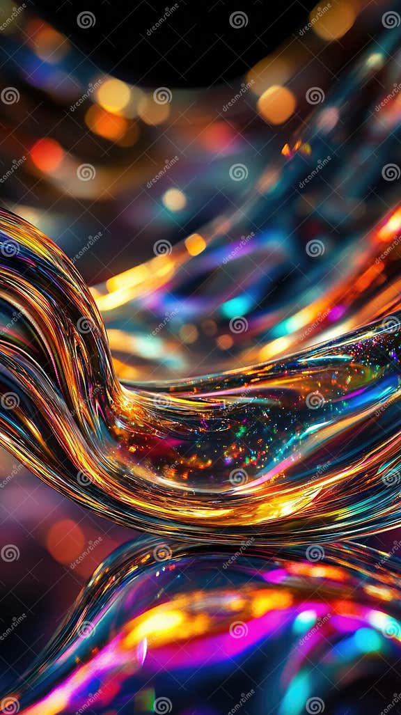 Colourful Glossy Holographic Background Design. Texture with Smooth ...
