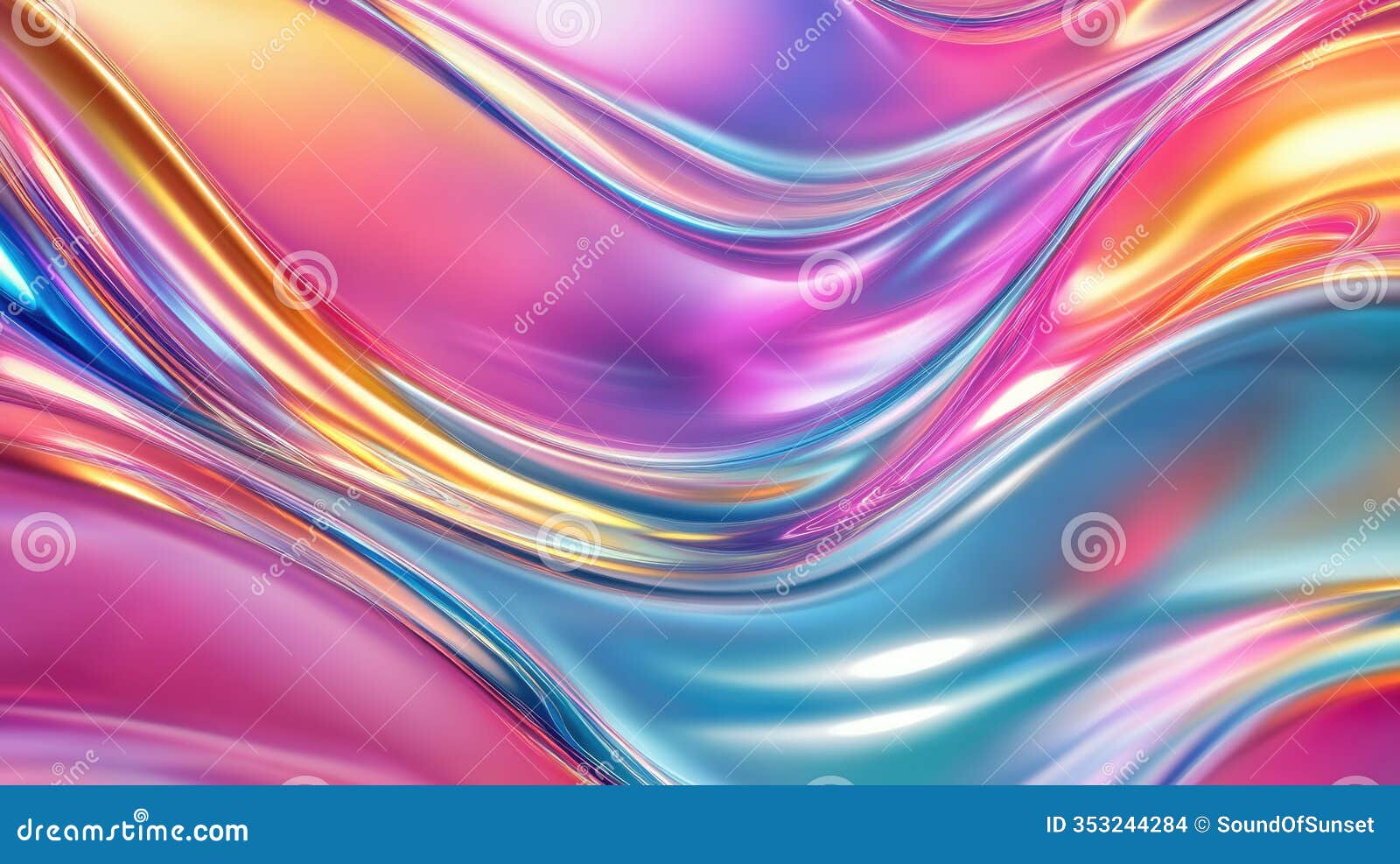 Colourful Glossy Holographic Background Design. Texture with Smooth ...