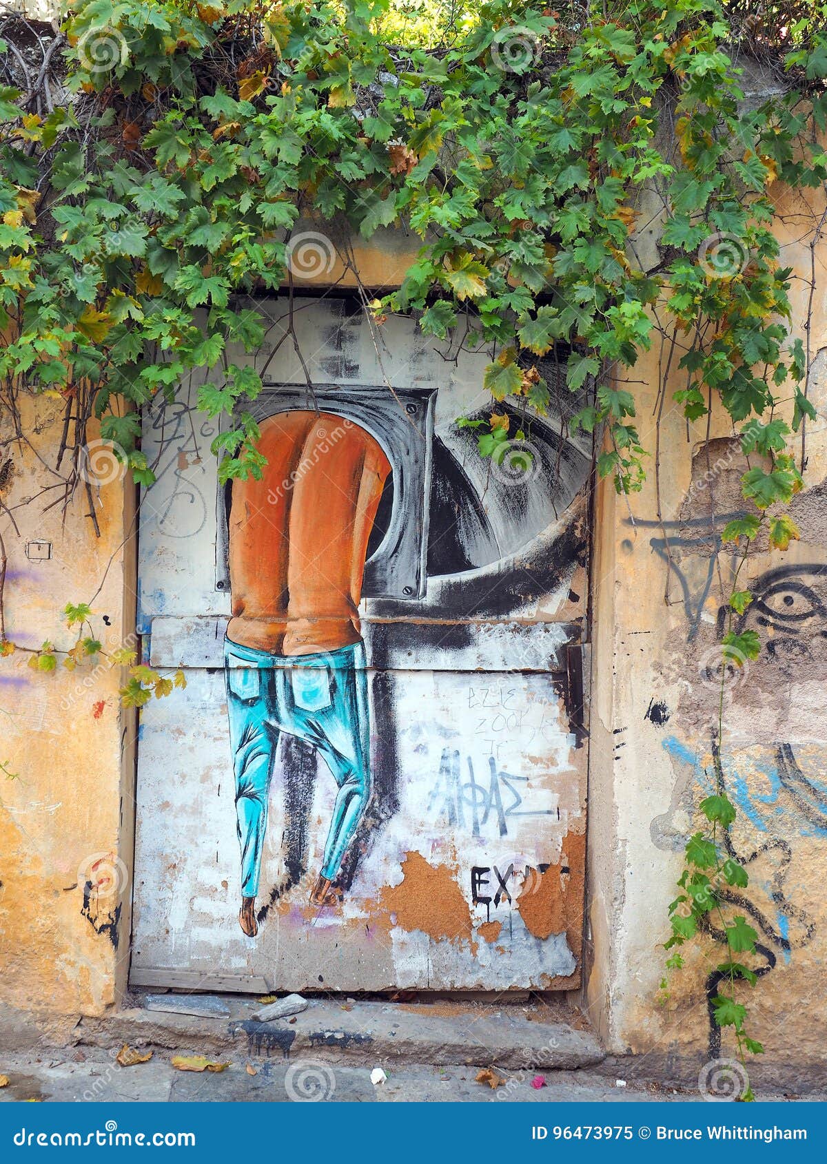 Colourful Graffiti, Athens, Greece Editorial Image - Image of frafitti ...
