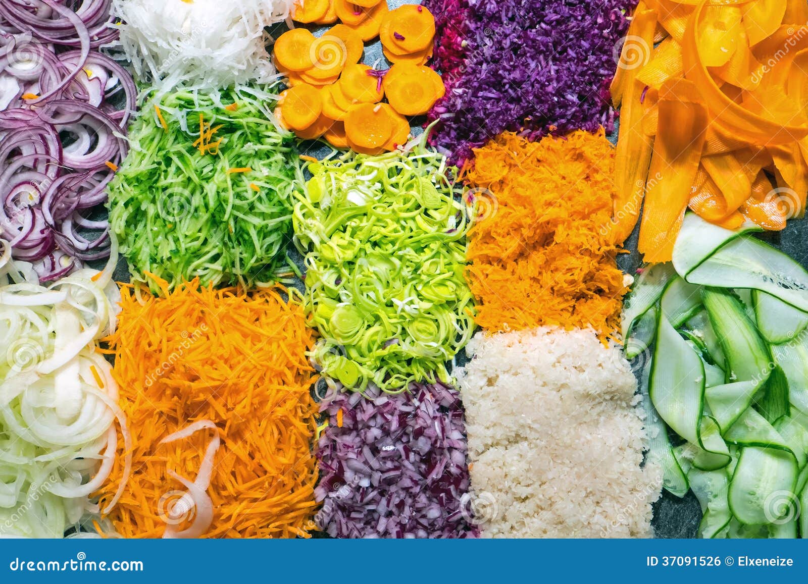 Colourful grated salad stock photo. Image of food, nutrition - 37091526