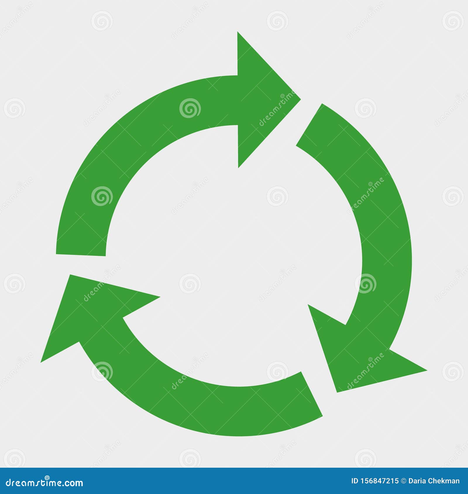 A Colourful Green Vector Circular Arrow Illustration Stock Illustration ...