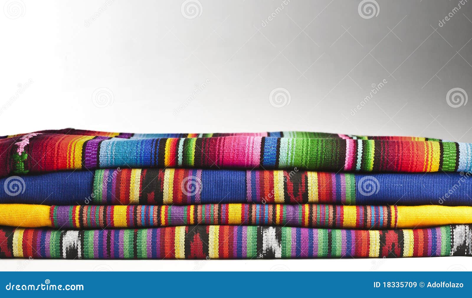 Colourful Guatemalan Fabrics Stock Image - Image of folded, handiwork ...