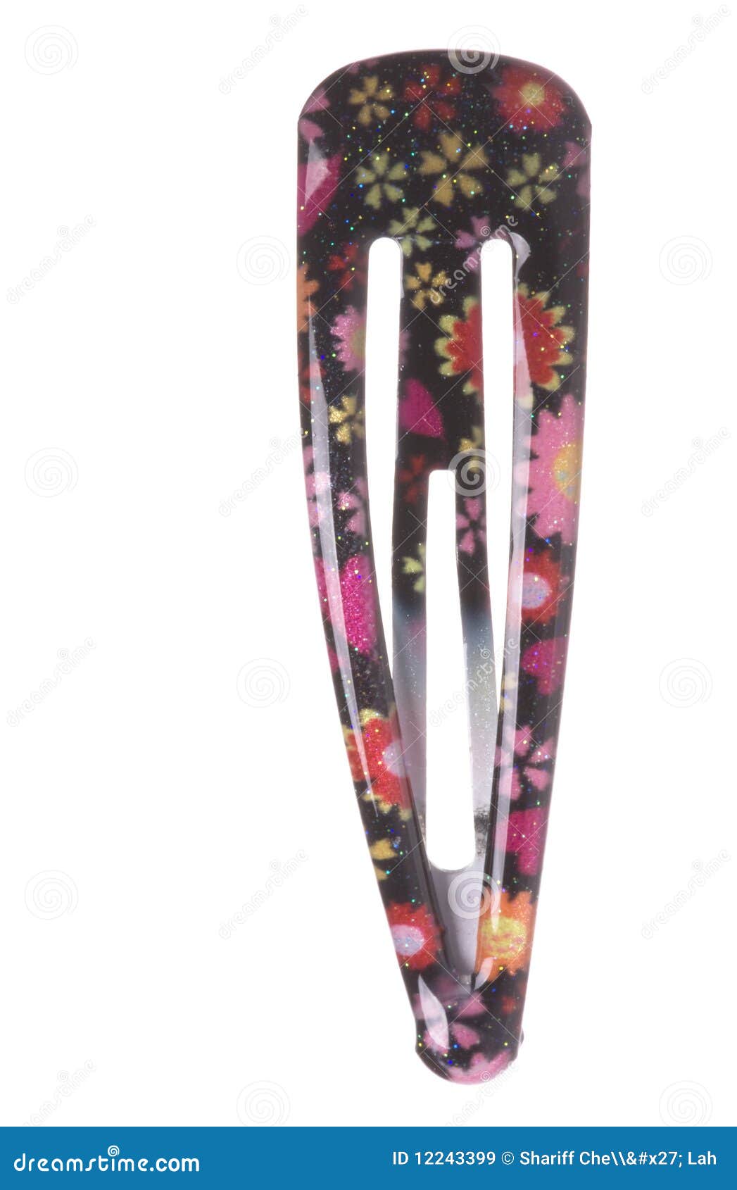 Colourful Hair Clip Macro Isolated Stock Image - Image of female ...