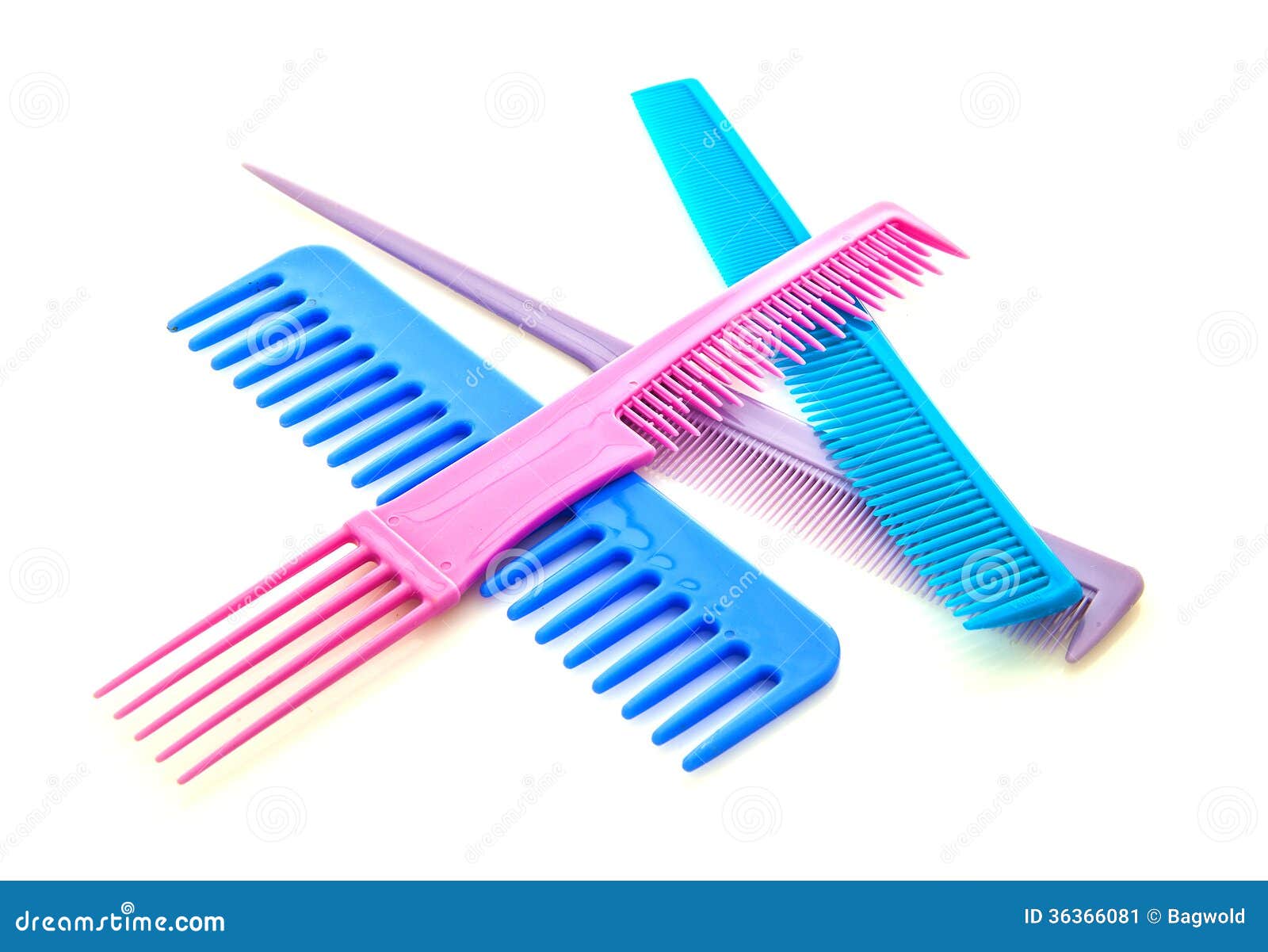 Colourful hair combs stock image. Image of cutting, handle - 36366081