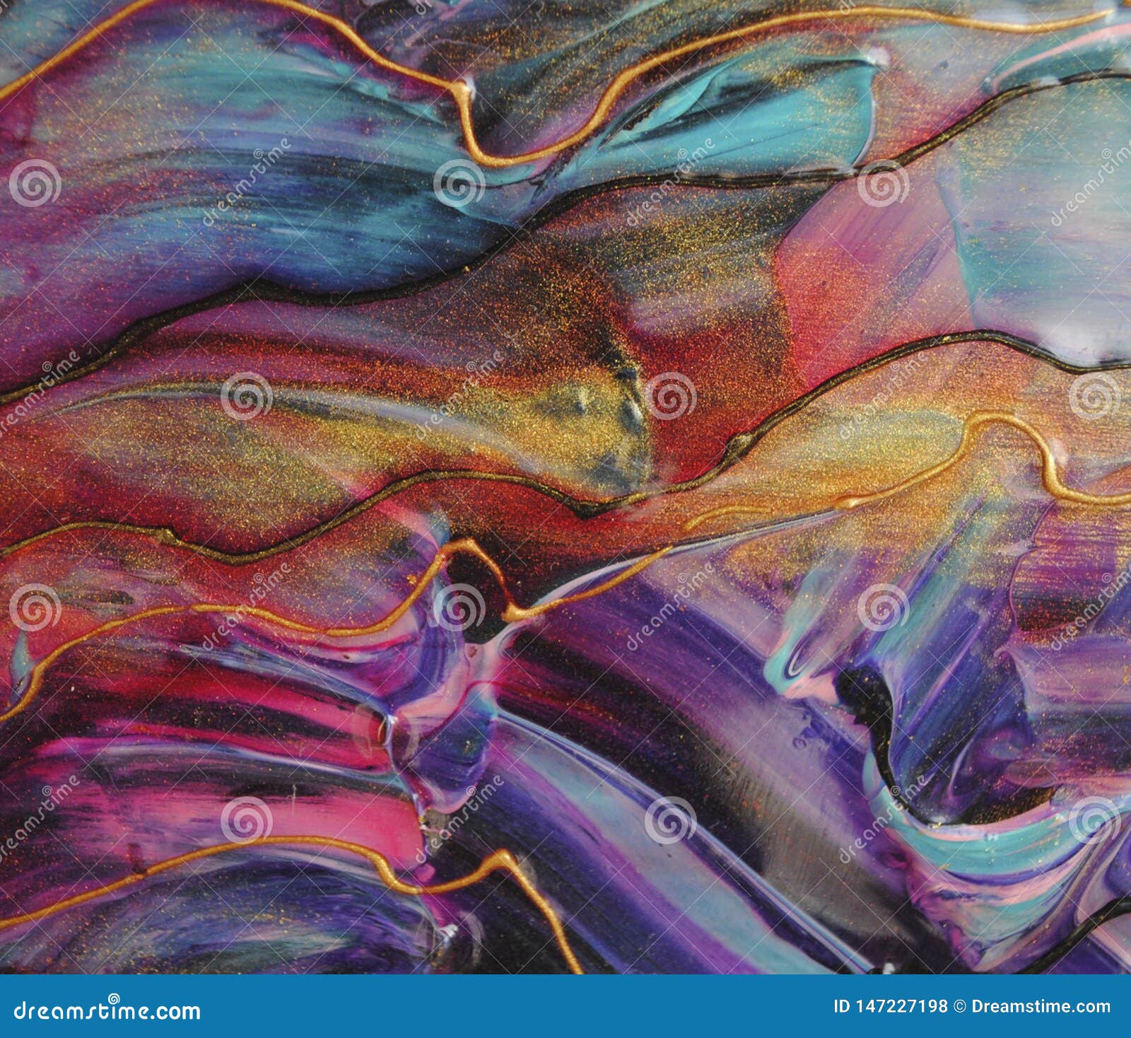 Colourful Hand Drawn Resin Background Stock Photo - Image of hand ...