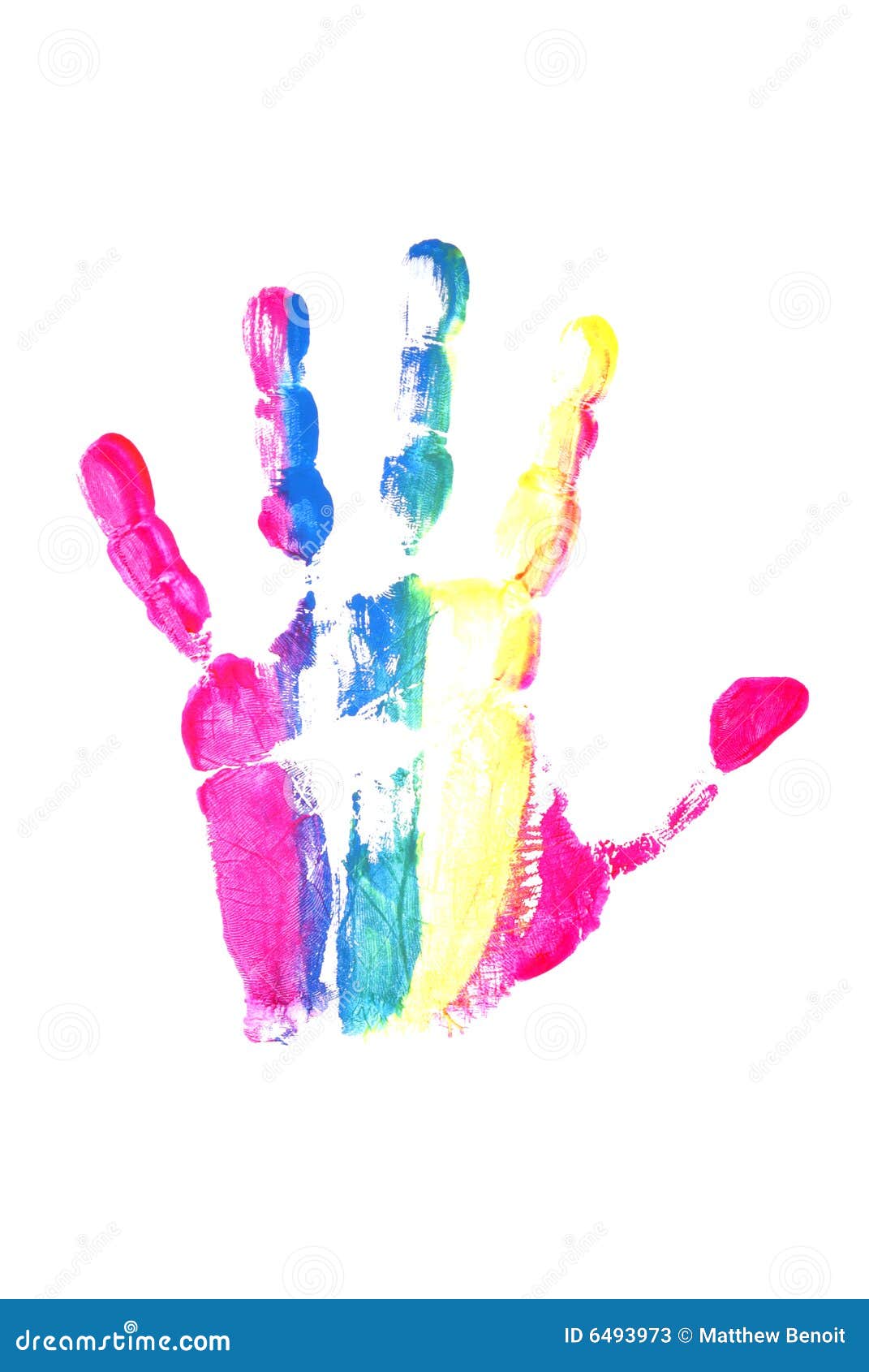 Colourful Hand Print stock image. Image of bristles, concept - 6493973