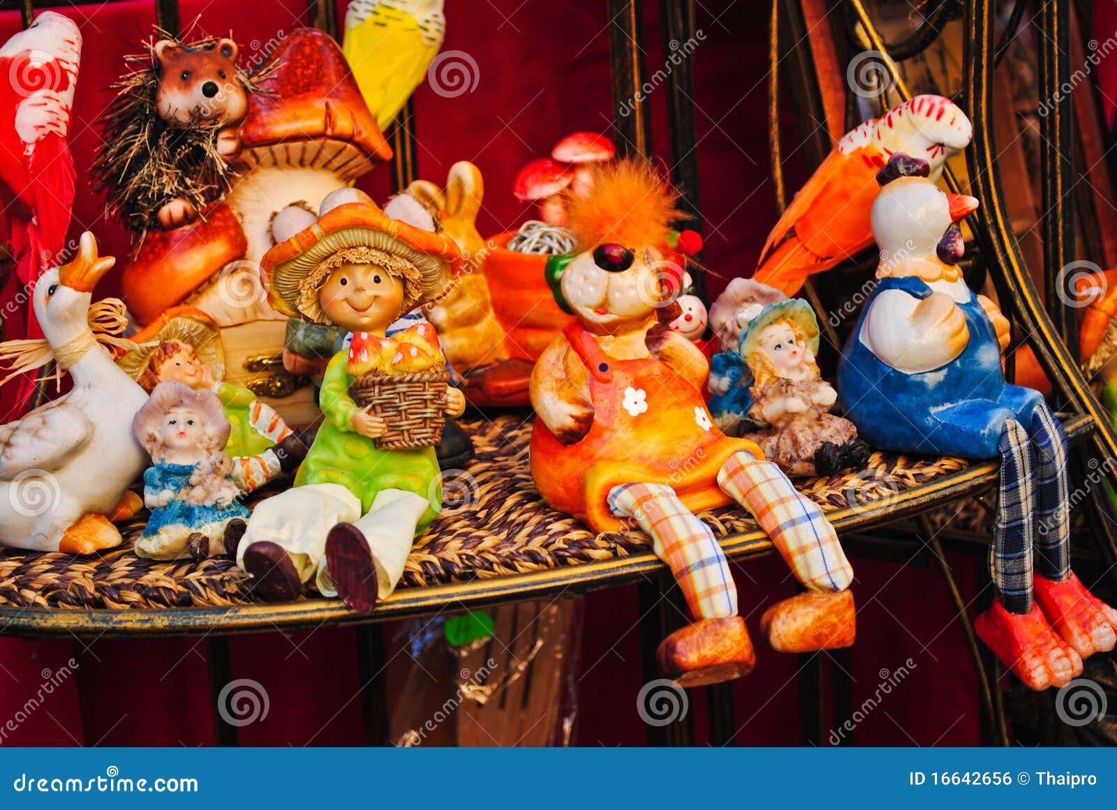 Colourful Handmade Ceramic Toys Stock Photo - Image of clay, pottery ...