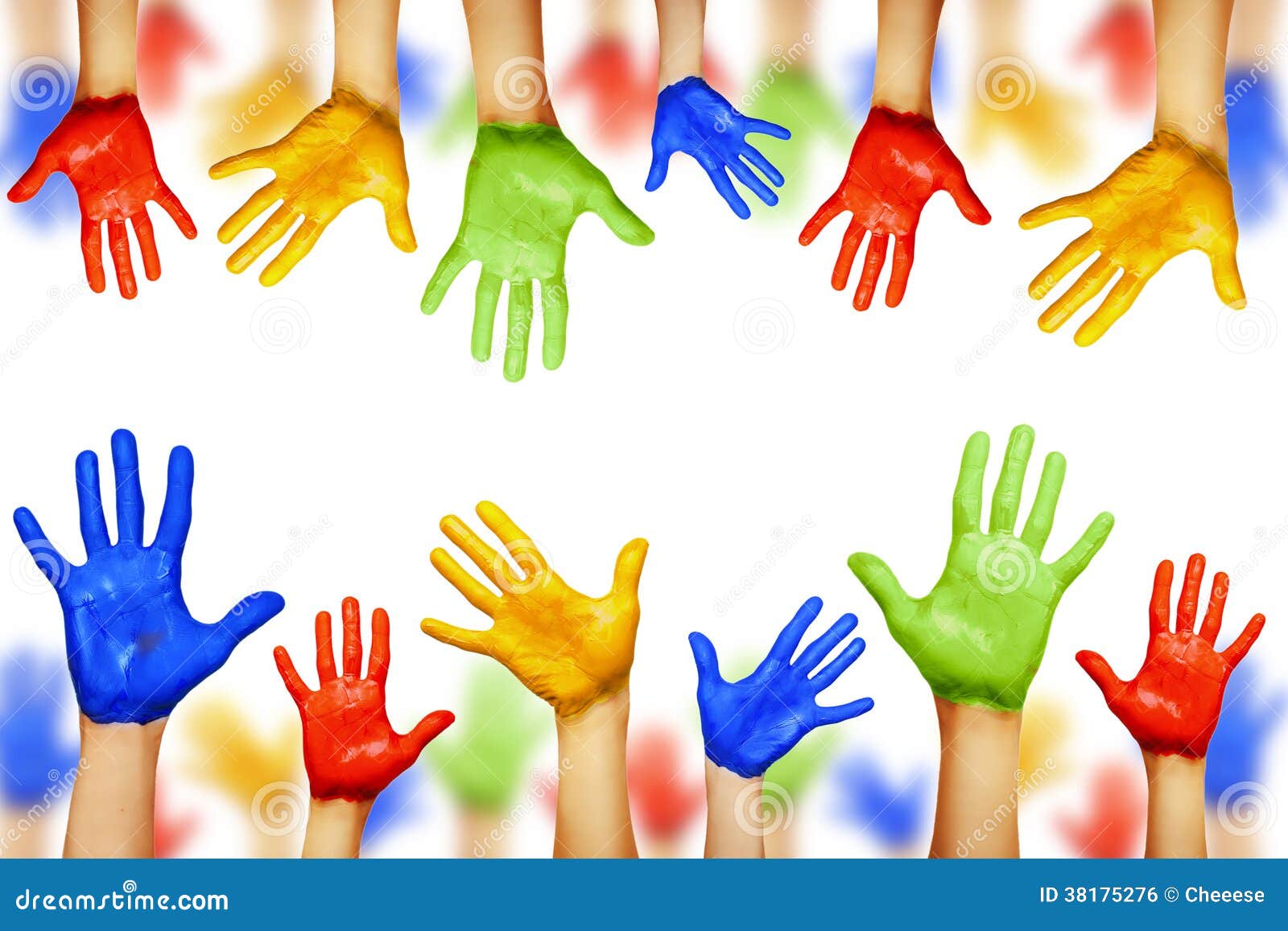 Colourful hands stock photo. Image of colourful, happiness - 38175276
