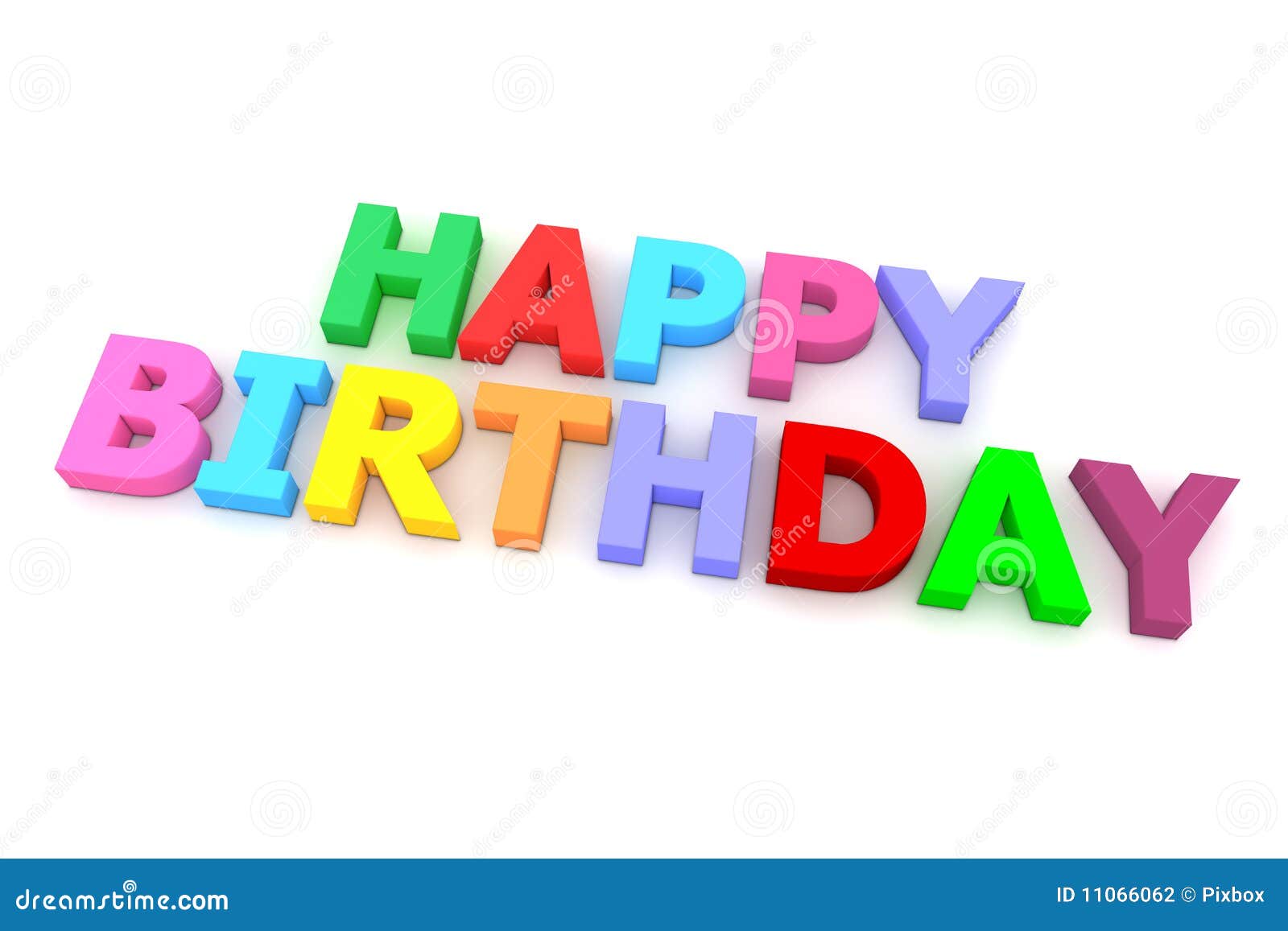 Colourful Happy Birthday stock illustration. Illustration of celebrate ...