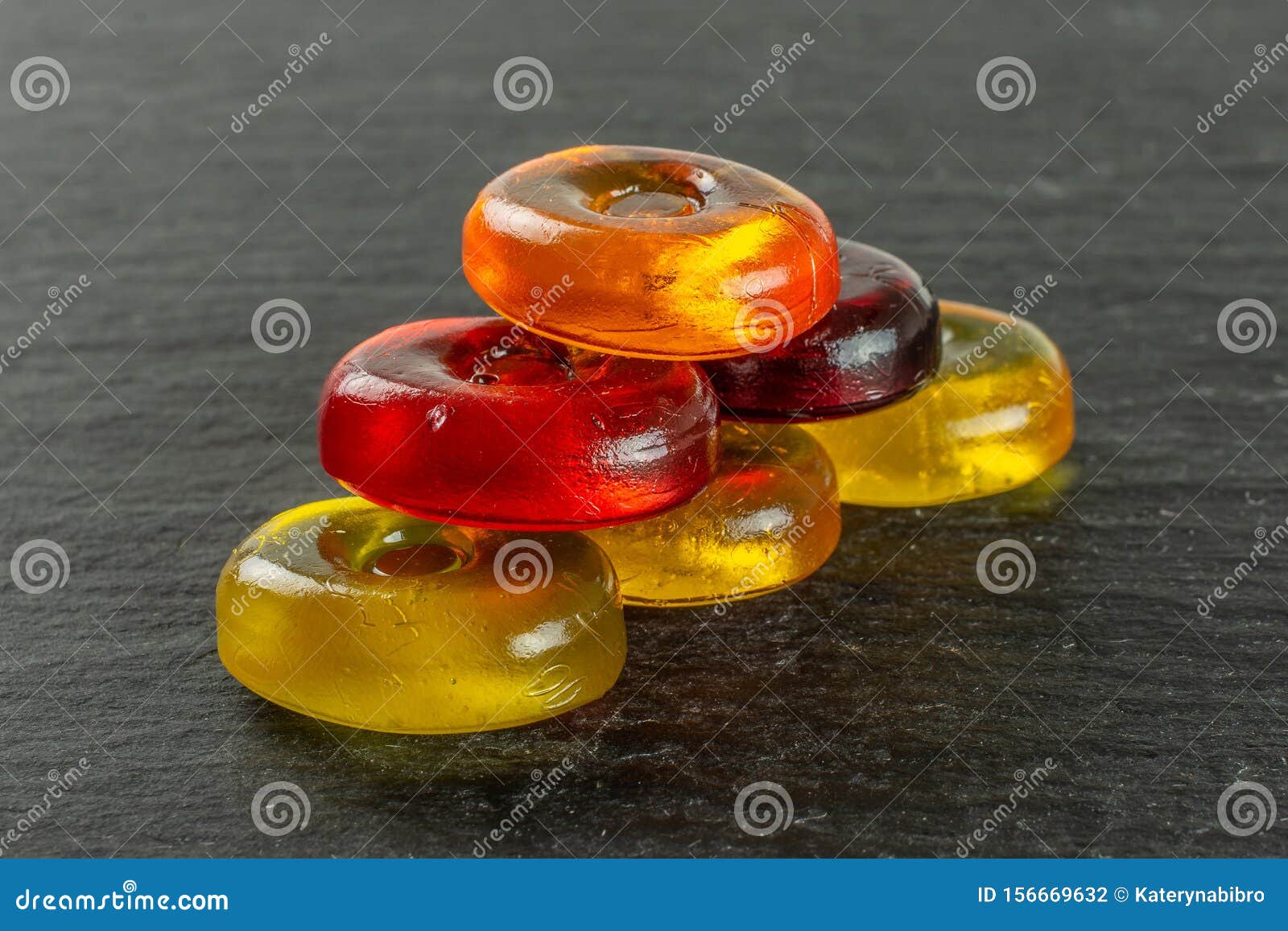 Colourful Hard Candy on Grey Stone Stock Photo - Image of lollies ...