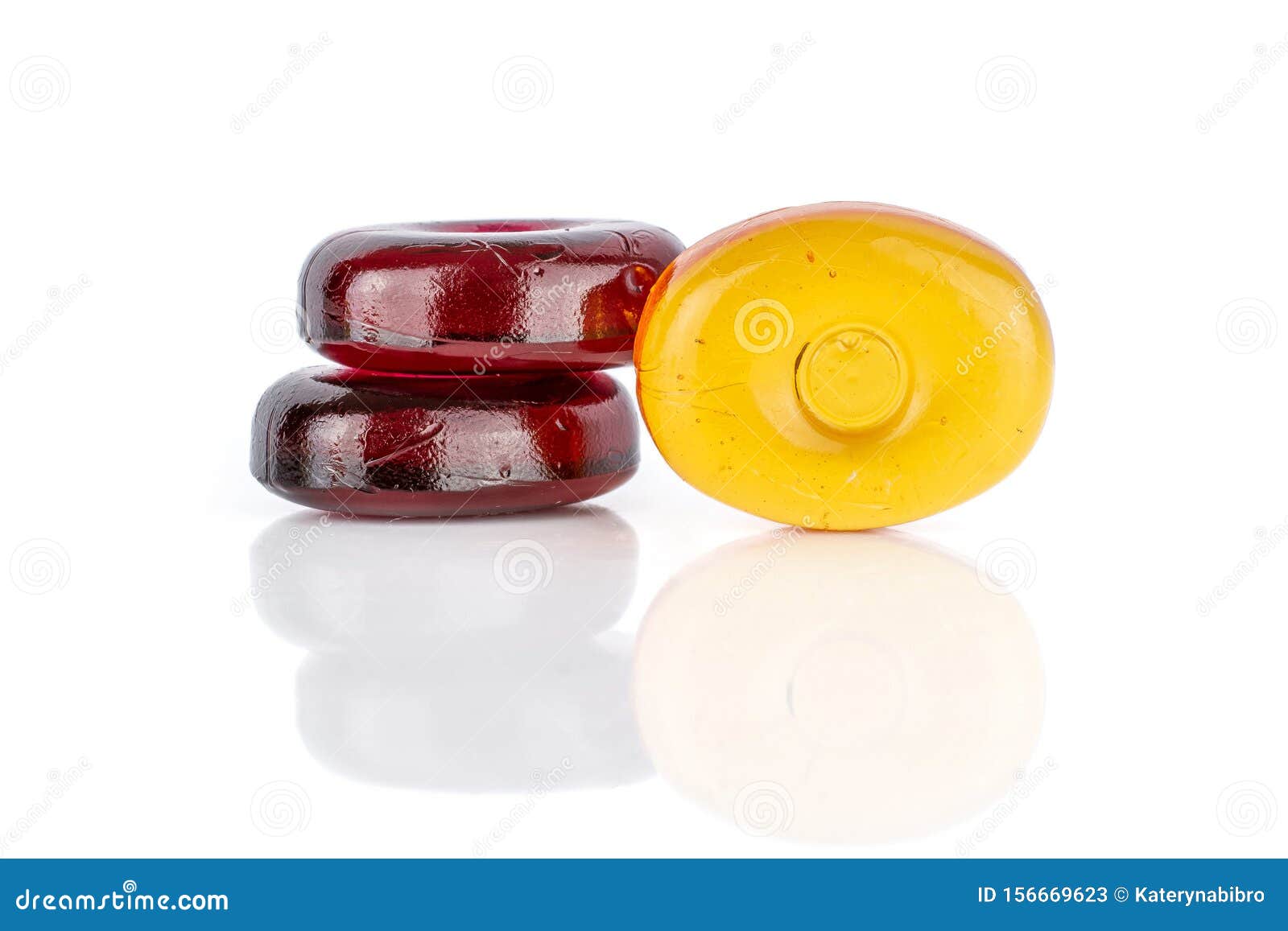 Colourful Hard Candy Isolated on White Stock Image - Image of intense ...