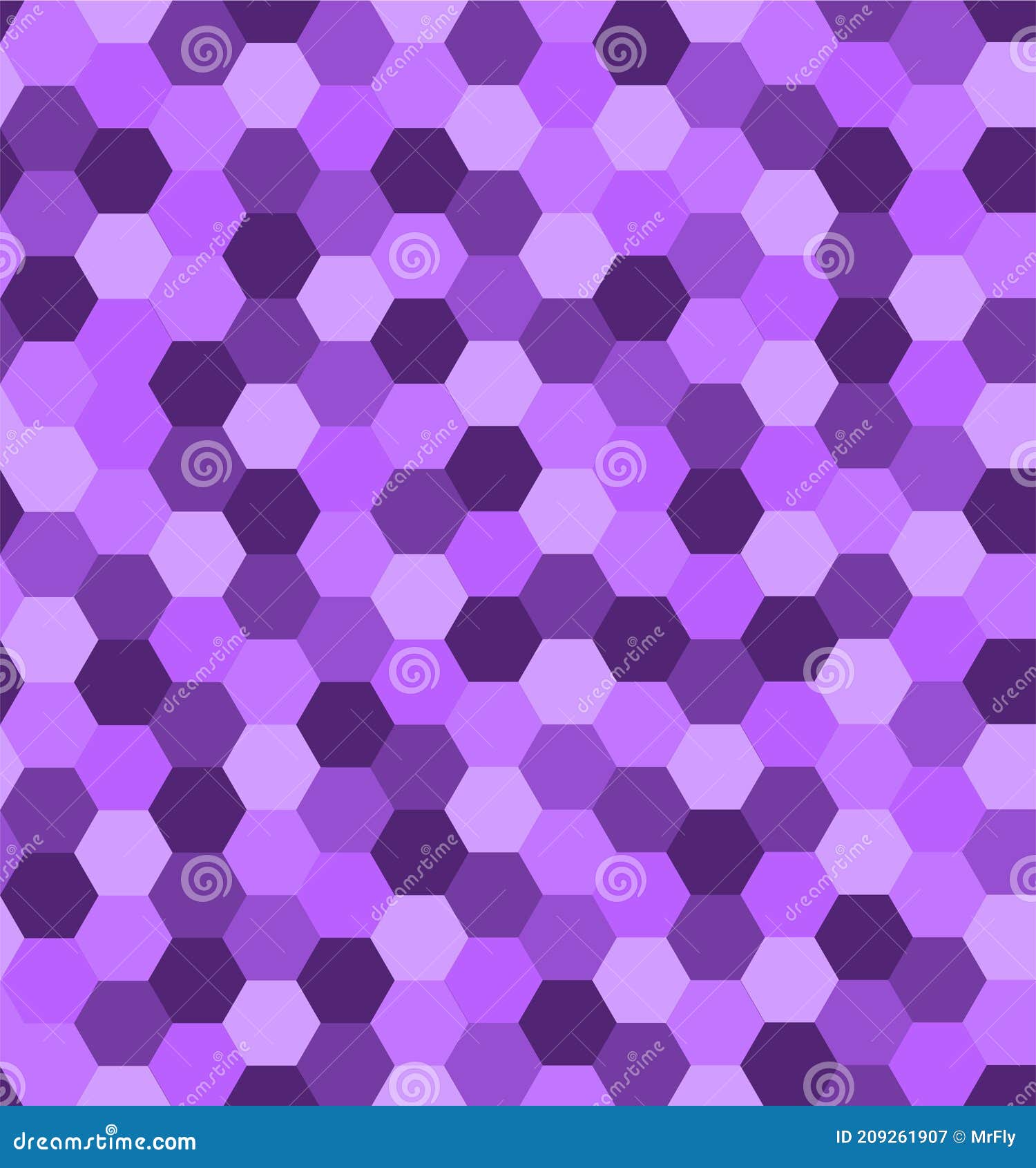 Colourful Hexagon Pattern, Seamless Background, Vector Illustration ...